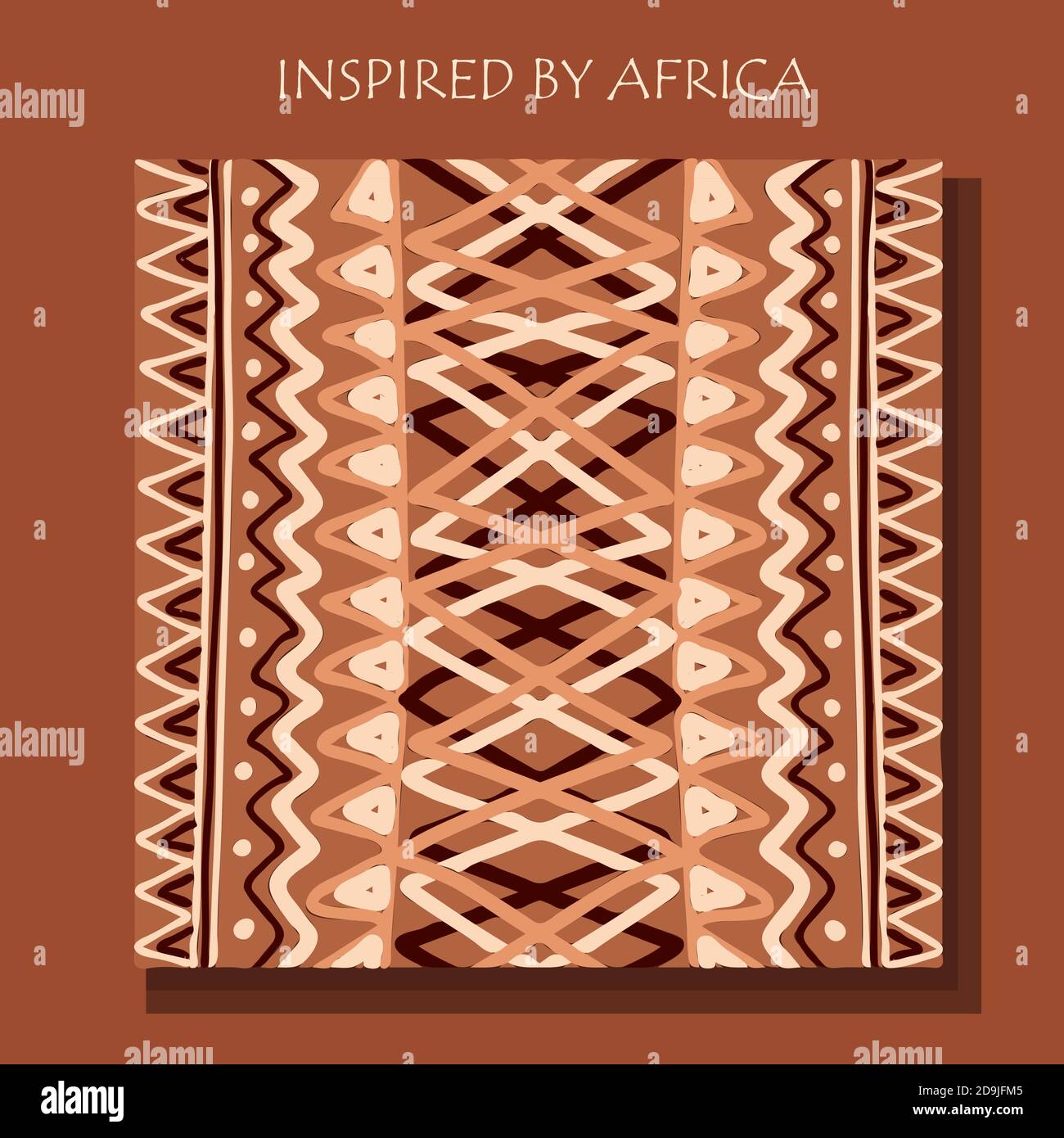 African background, flyer with tribal traditional pattern Stock Vector ...