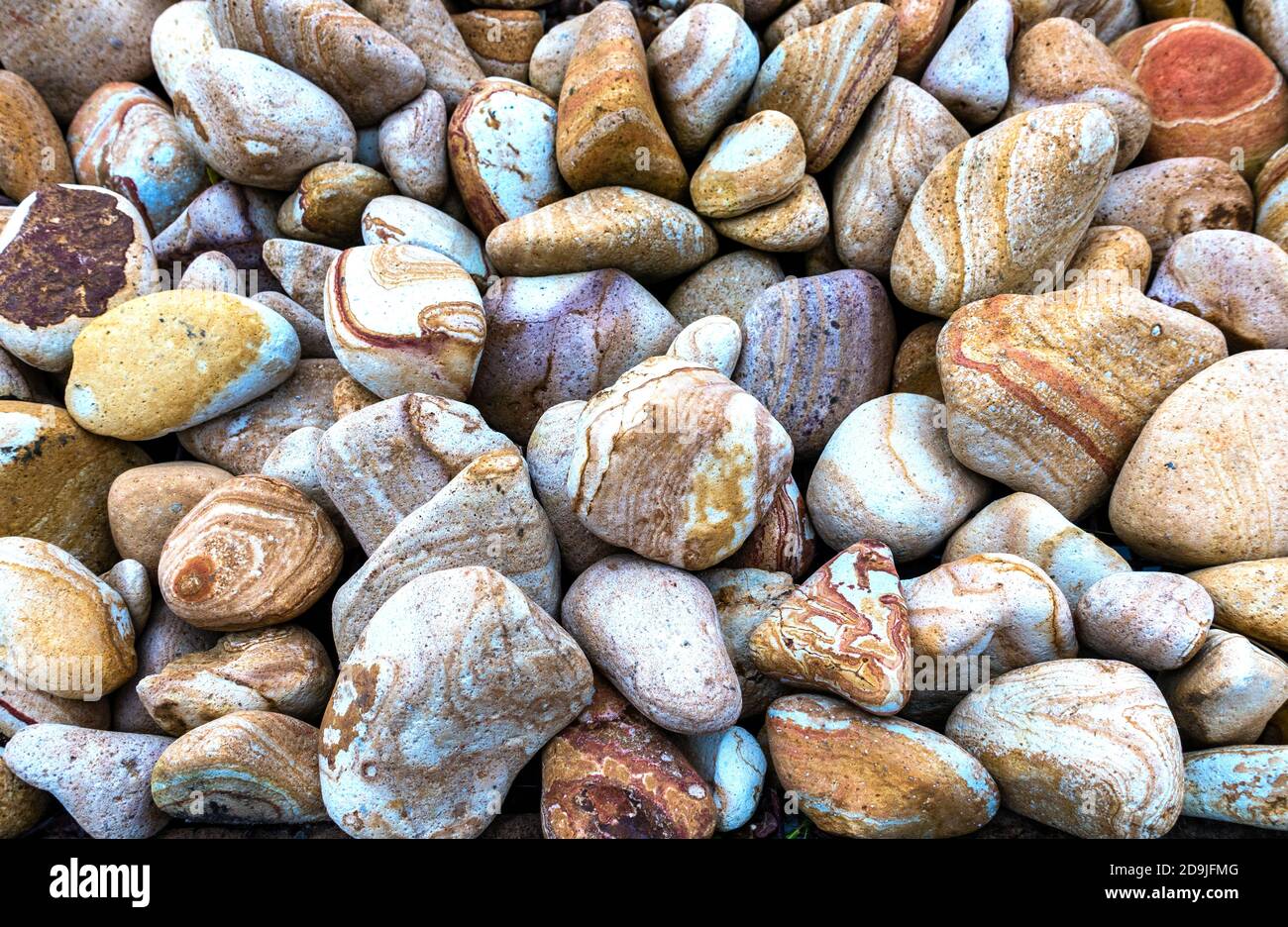 Collection of sea washed pebbles Stock Photo - Alamy