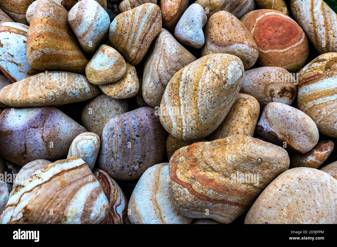 Collection of sea washed pebbles Stock Photo - Alamy