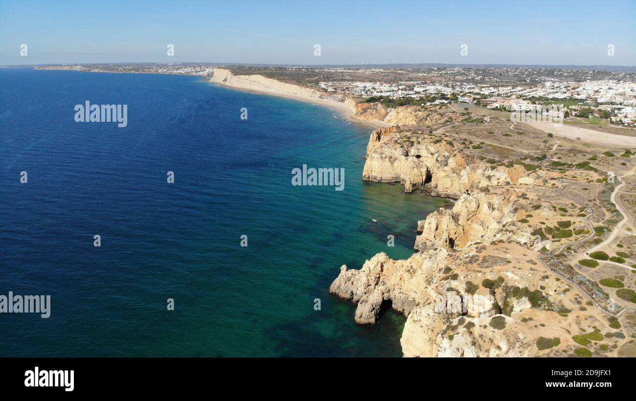 Ponte de Piedade- Lagos - Portugal from above Stock Photo - Alamy