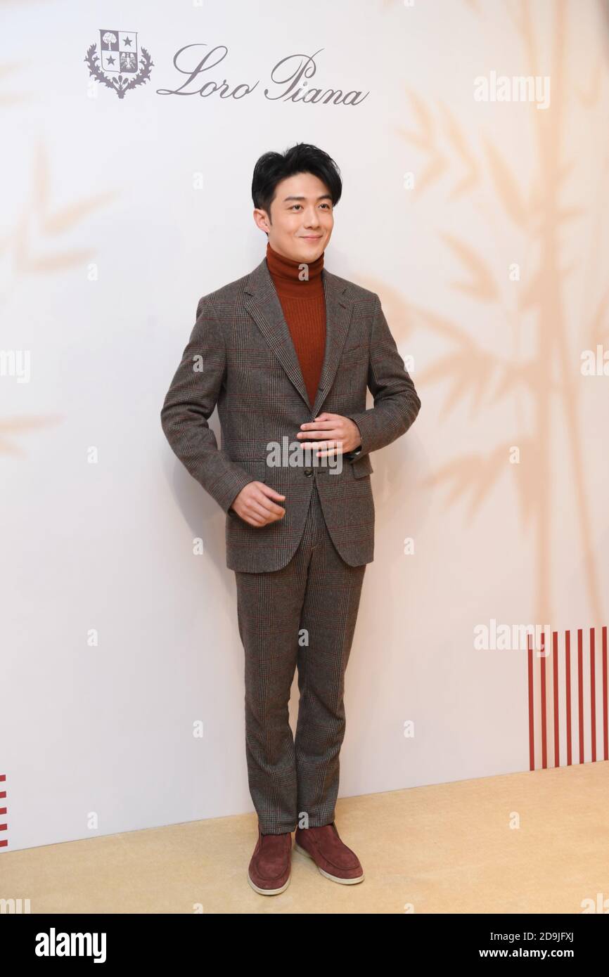 Chinese actor Li Zefeng poses for photos at the Loro Piana commercial ...