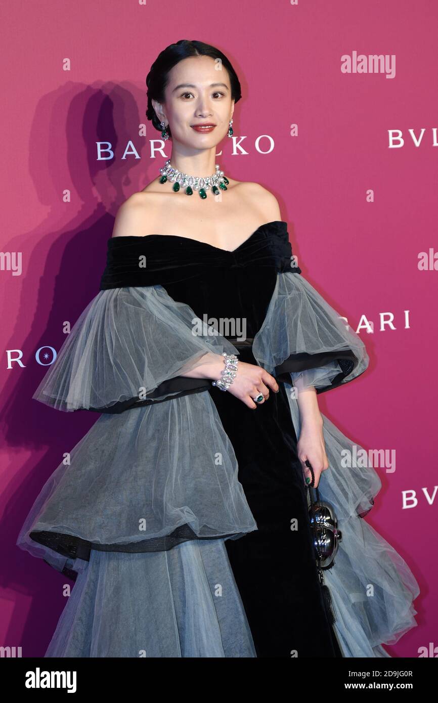 Chinese actress Li Meng attends the Bulgari red carpet event in ...