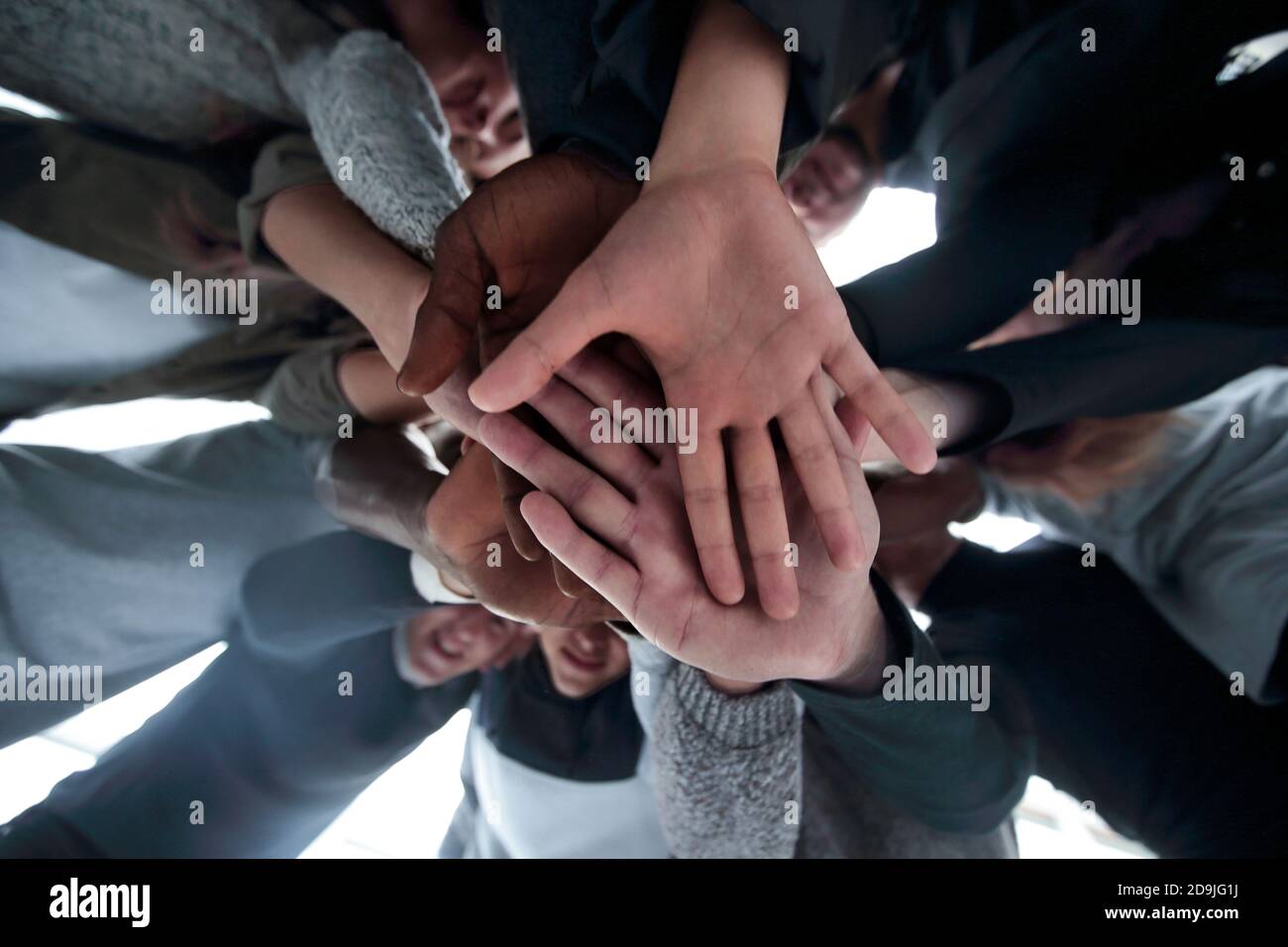 Bottom view multicultural people hi-res stock photography and images ...