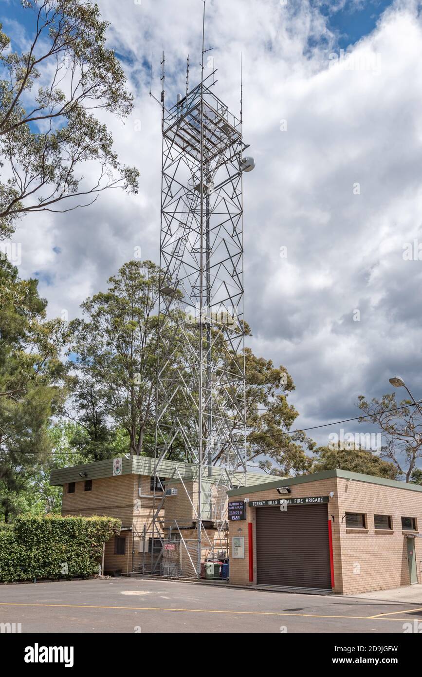 The Rural Fire Service branch of Terrey Hills and its fire observation ...