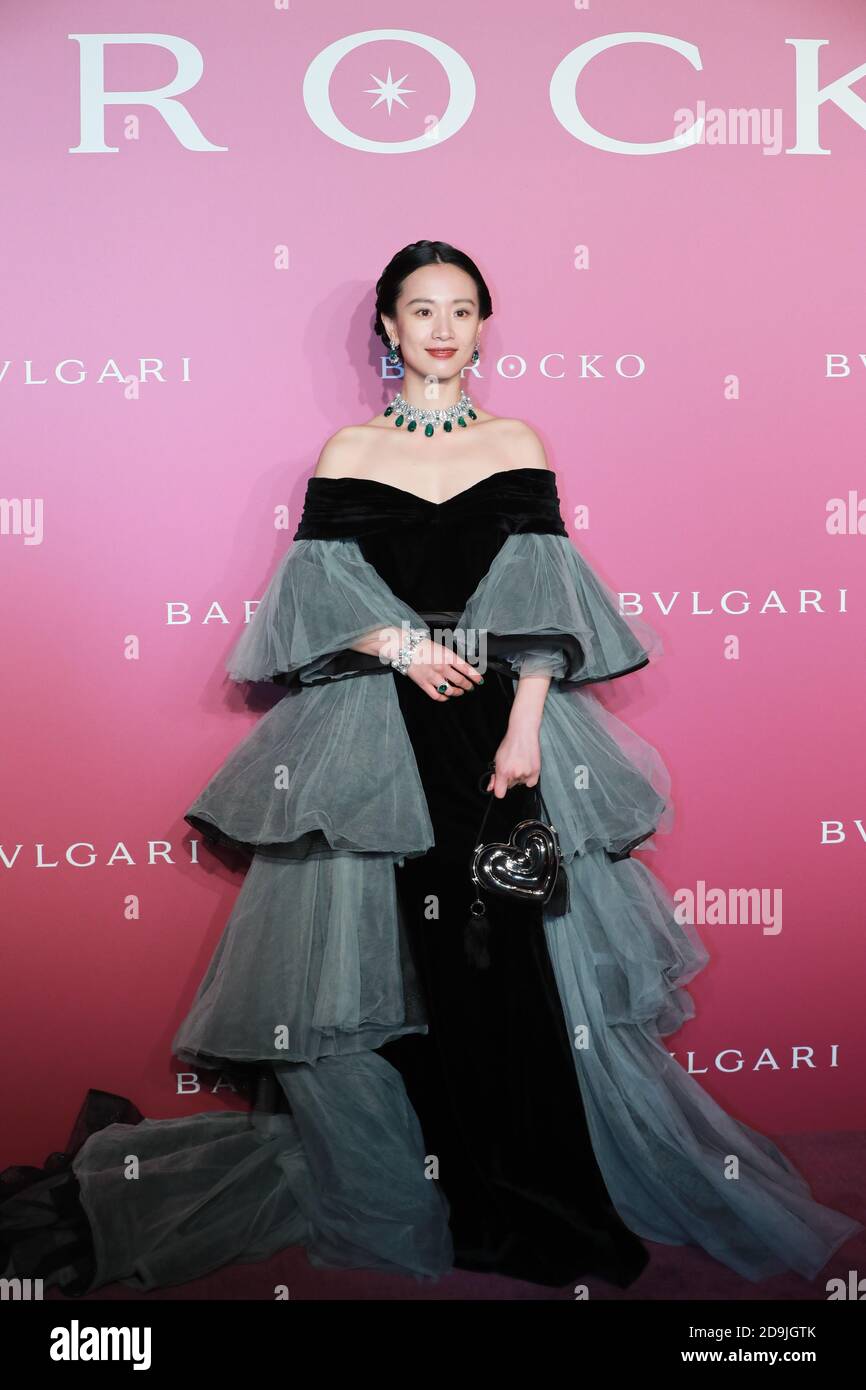 Chinese actress Li Meng attends the Bulgari red carpet event in ...