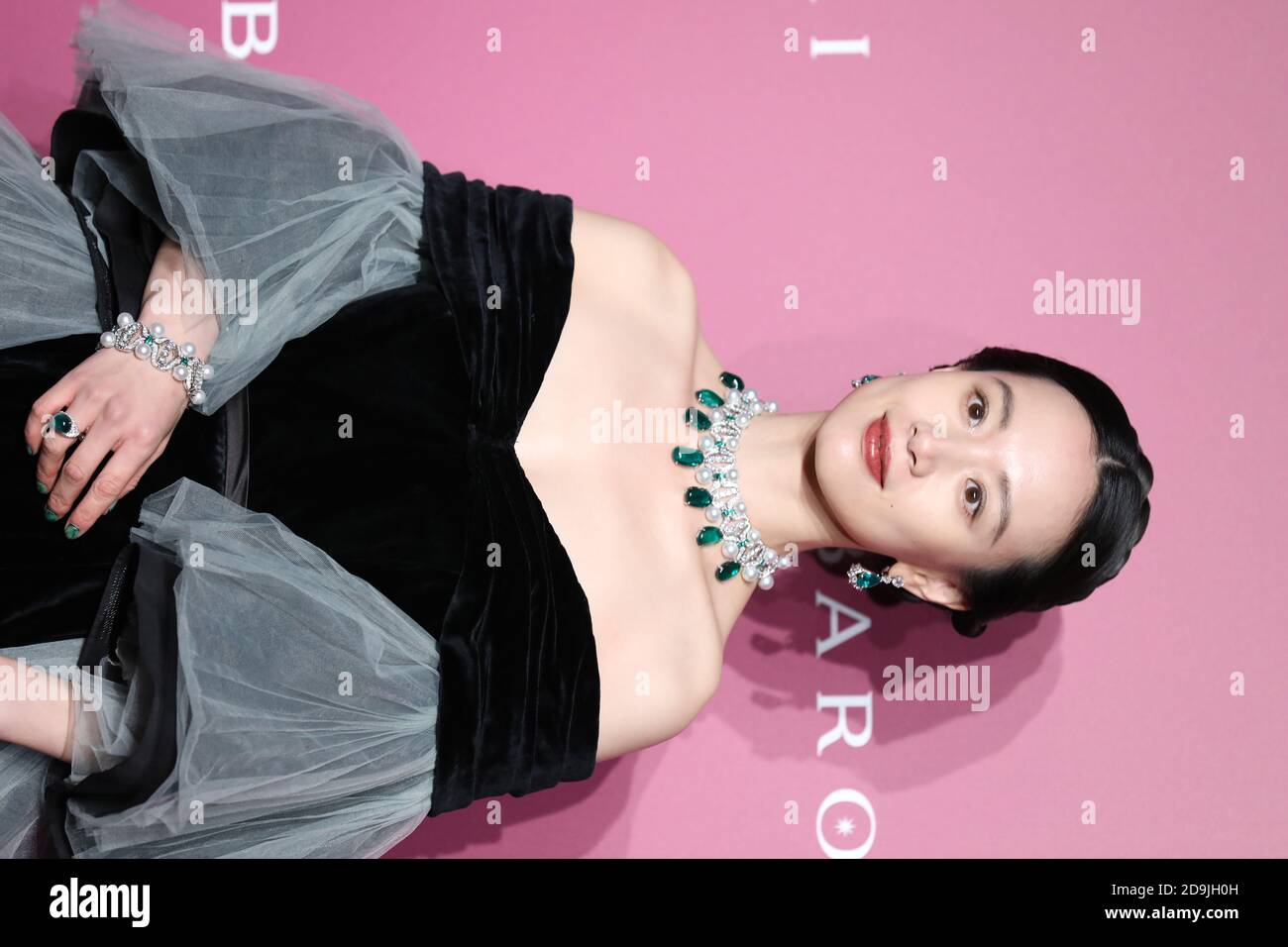 Chinese actress Li Meng attends the Bulgari red carpet event in ...