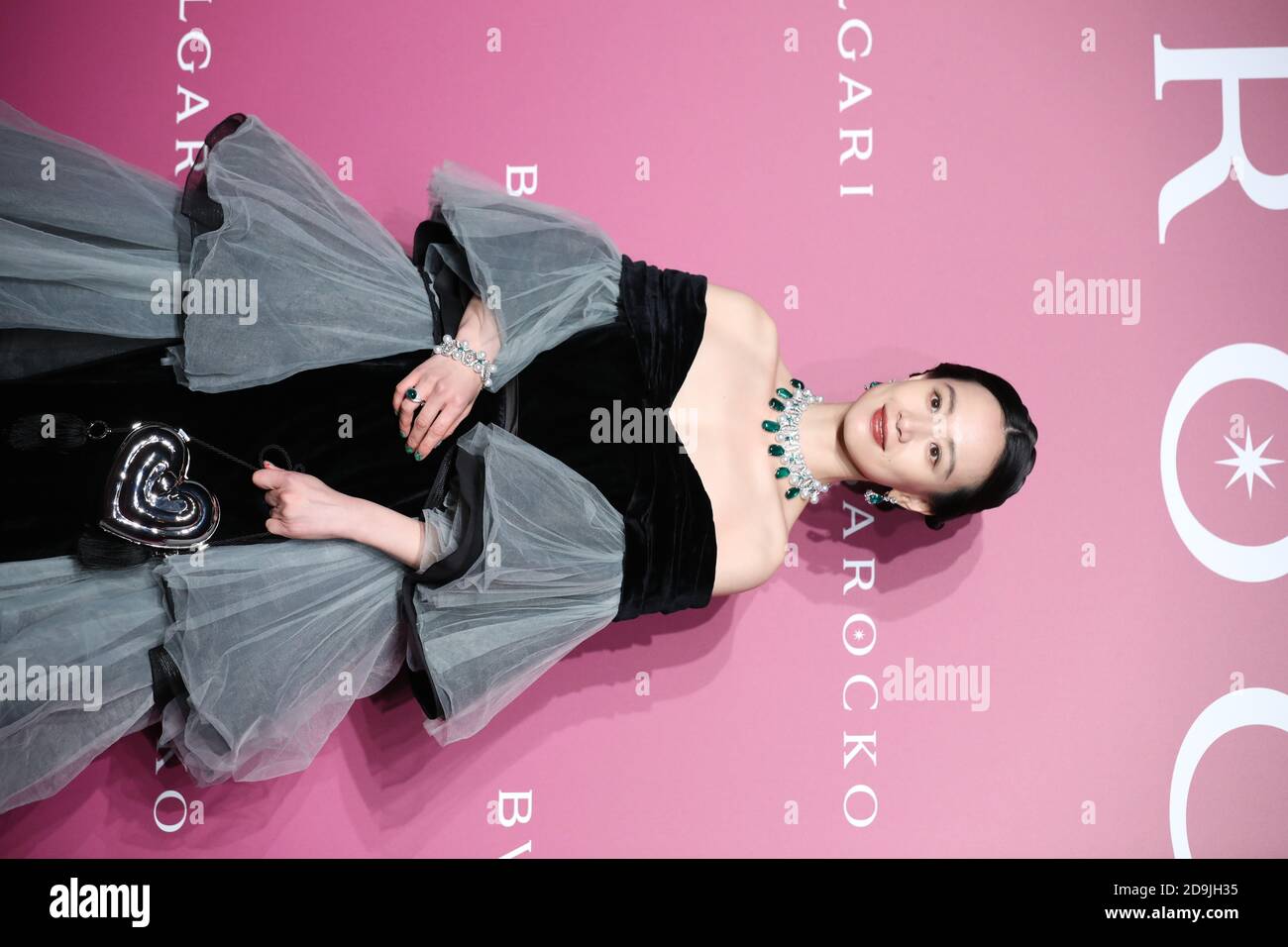 Chinese actress Li Meng attends the Bulgari red carpet event in ...