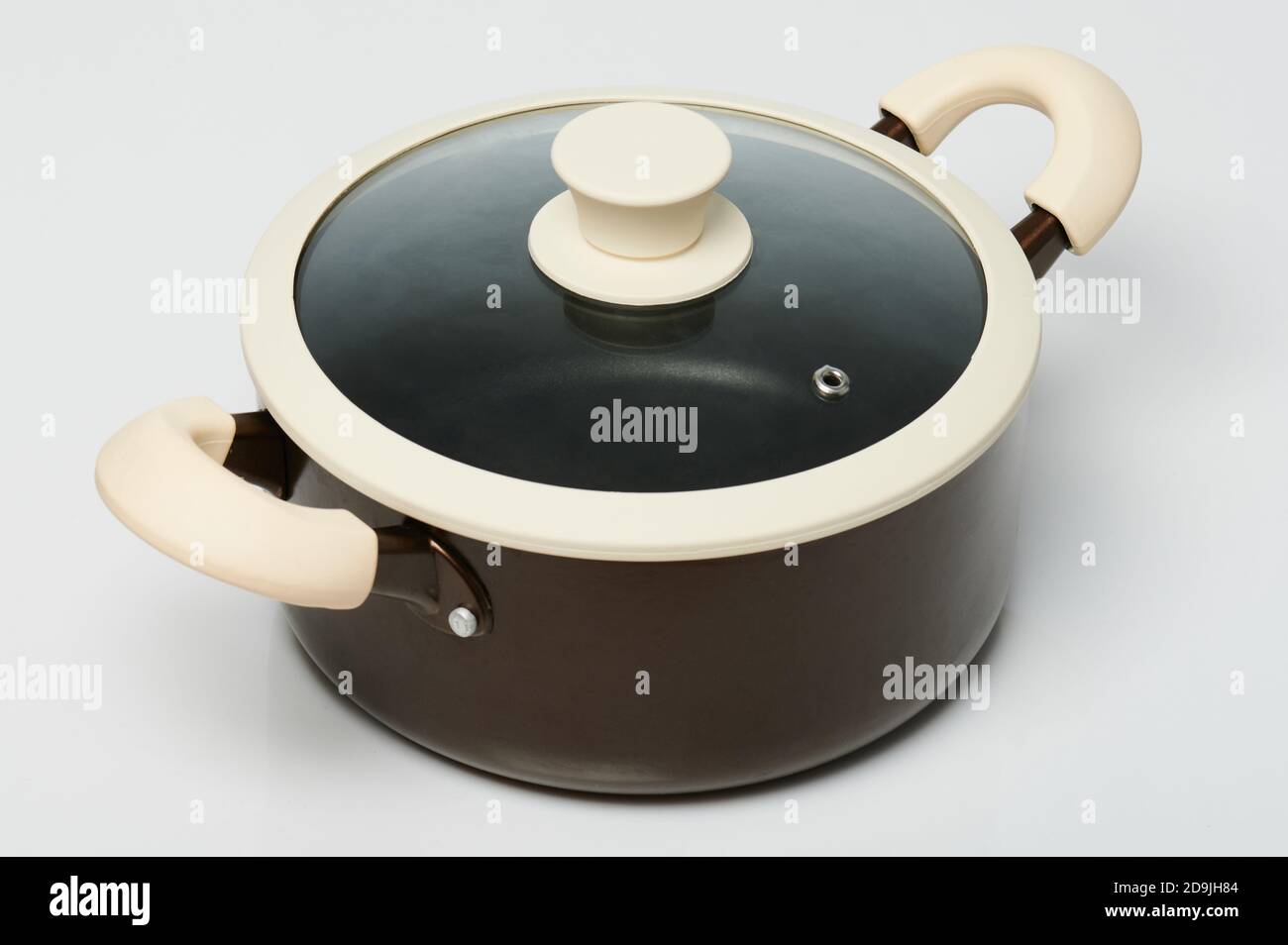 Brown cooking pot isolated on white studio background Stock Photo - Alamy