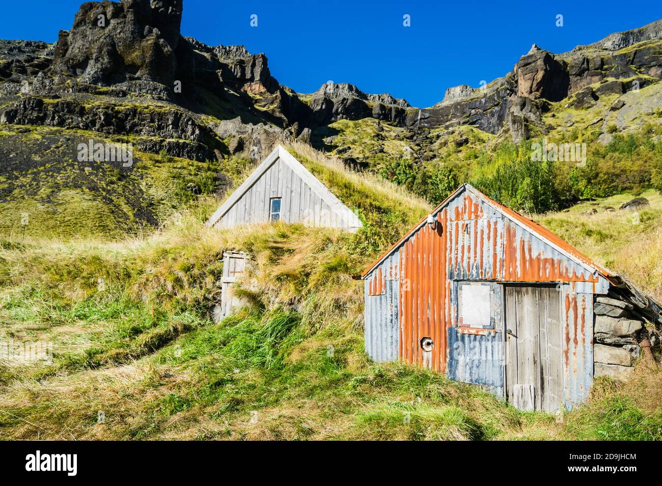 Shot of a typical icelandic house Stock Photo - Alamy