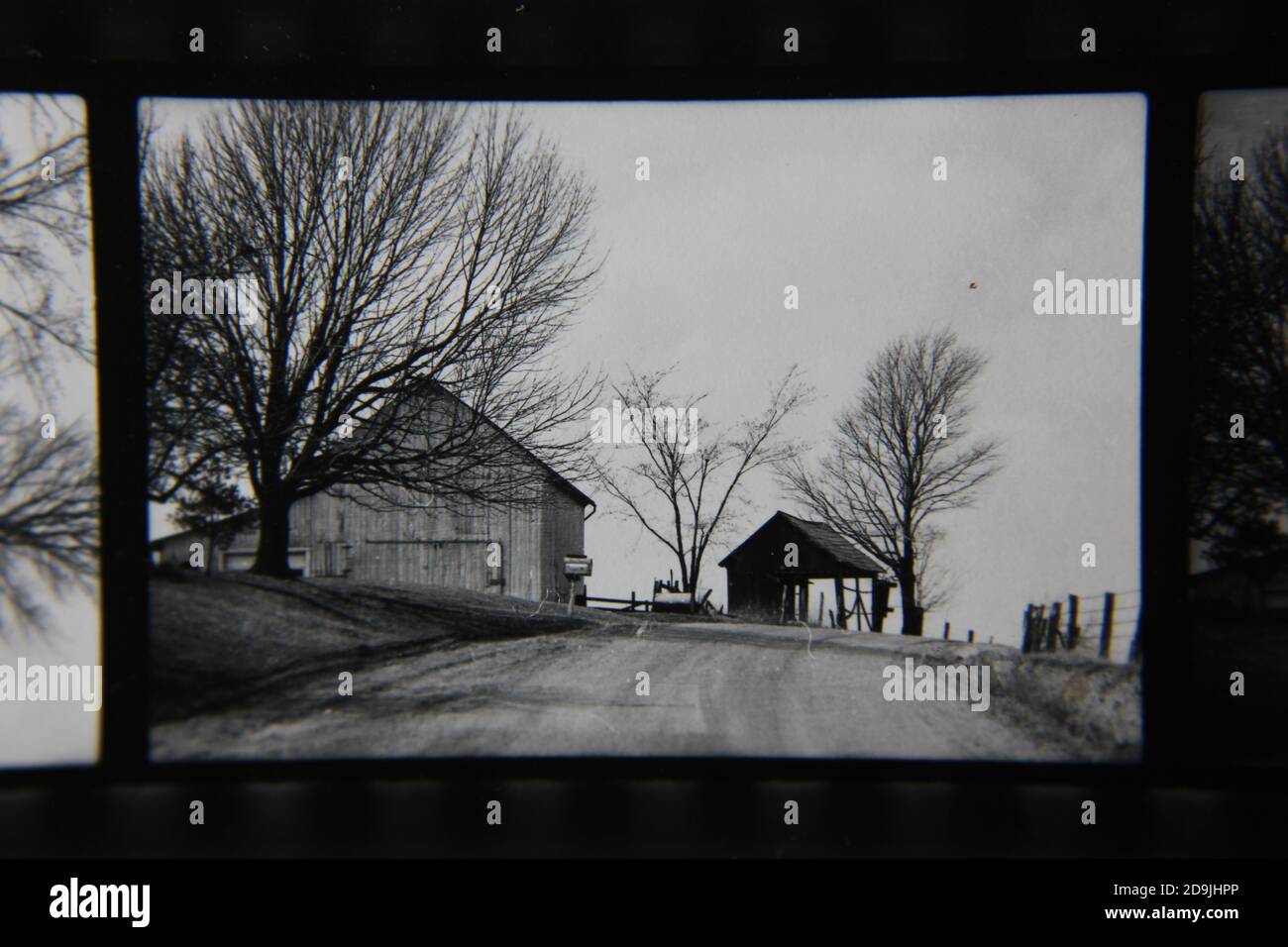 Fine 1970s vintage black and white photography of an old farmstand ...