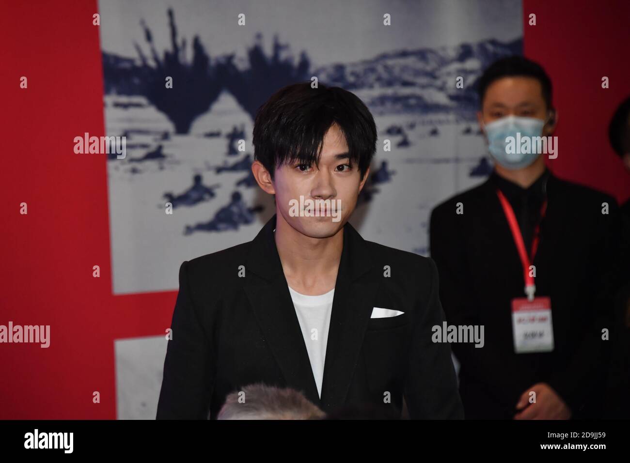Chinese singer, dancer and actor Jackson Yee, attends a press ...