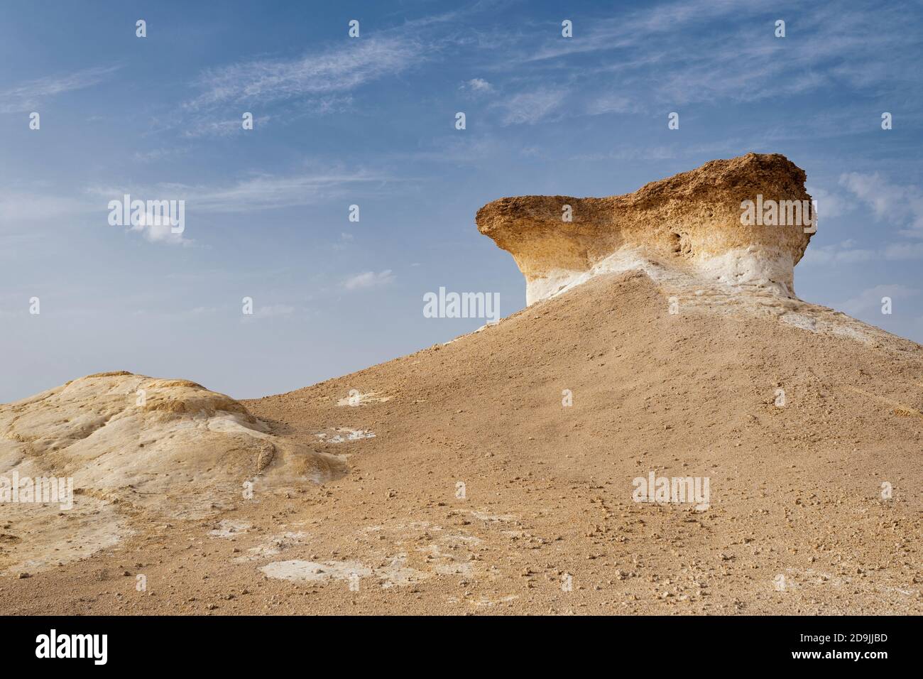 Limestone formation in Zekreet desert, Qatar, Middle East Stock Photo ...