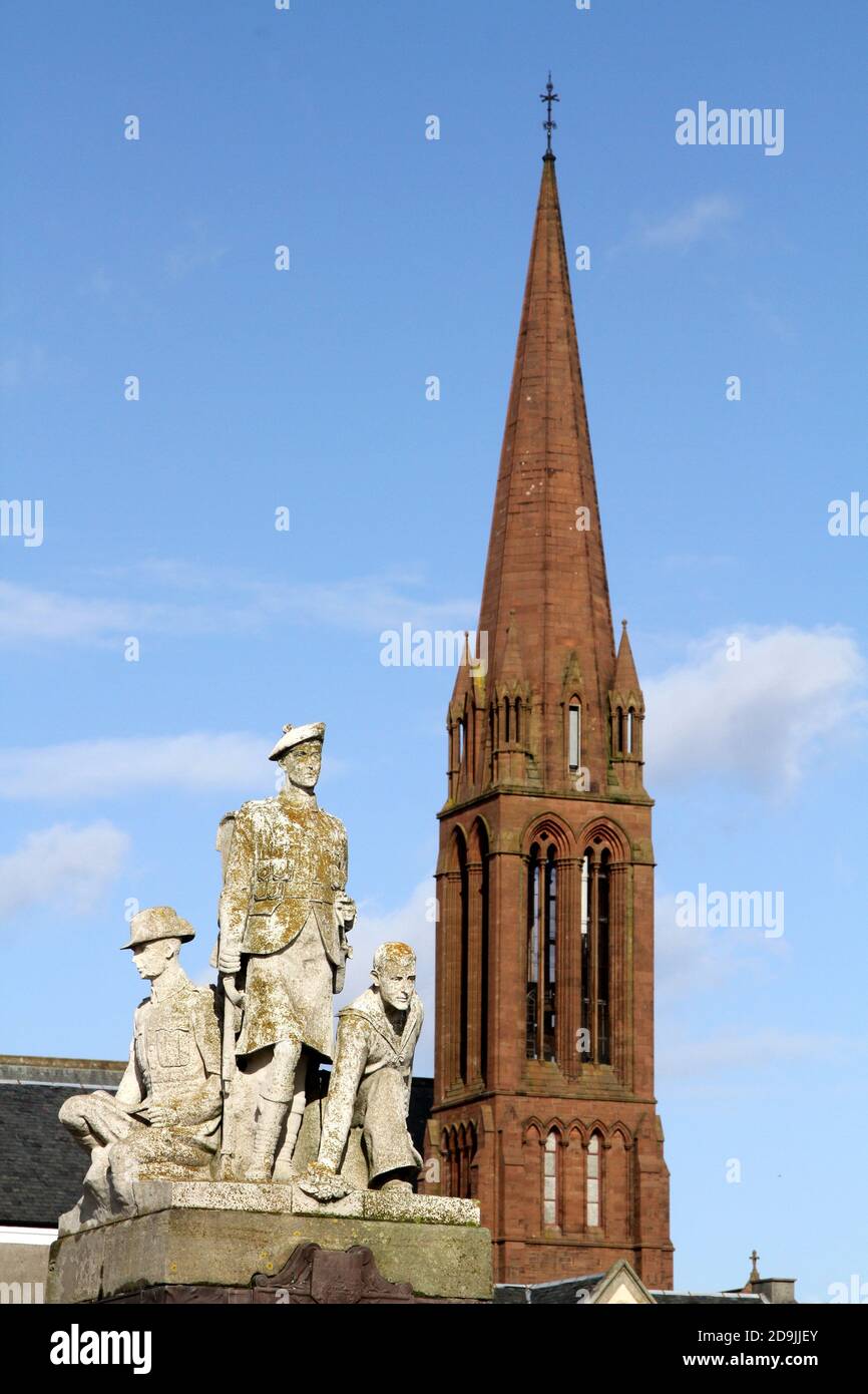 War Memorial Largs, North Ayrshire, Scotland , UK. This memorial ...