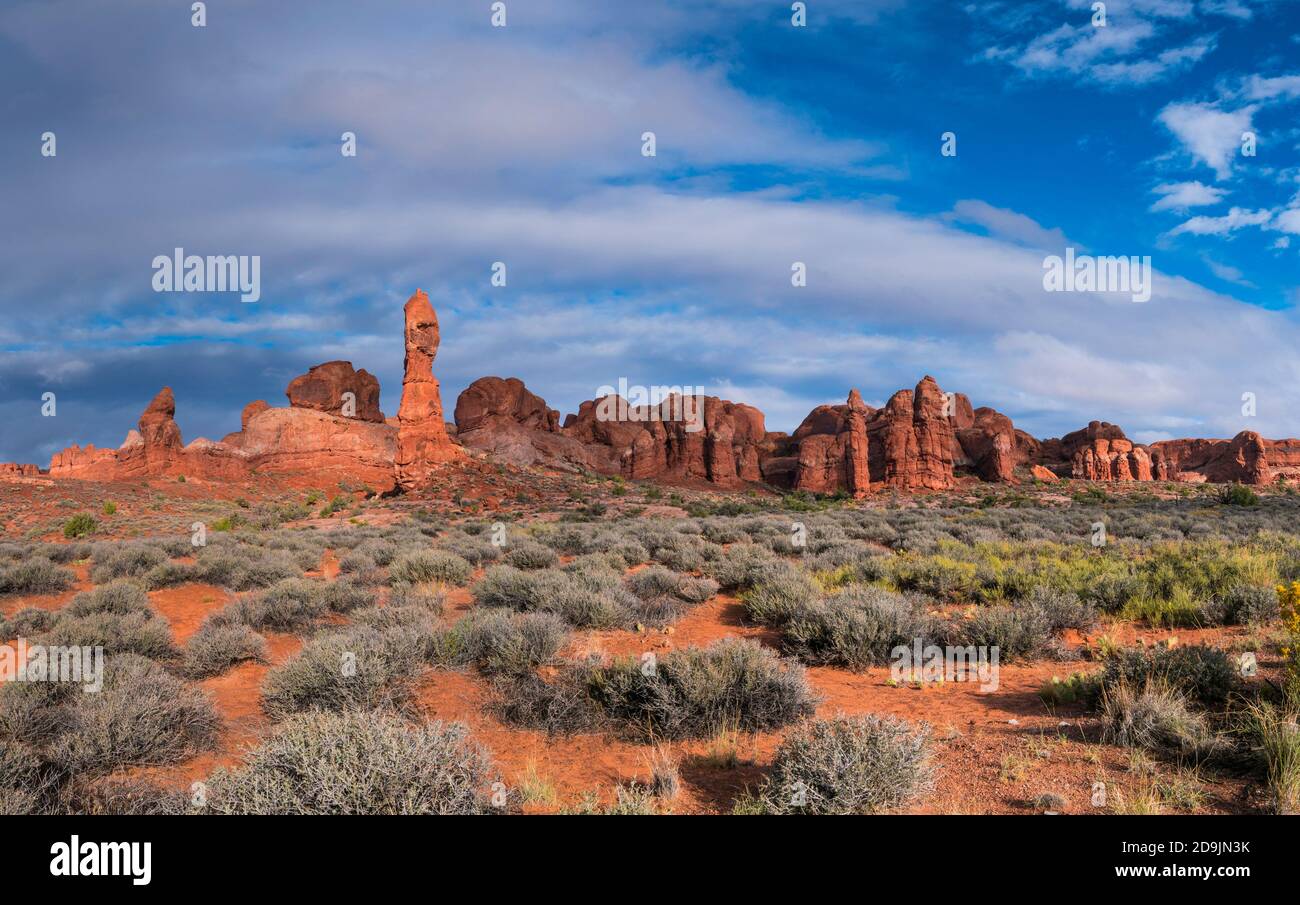 Rock Pinnacles, Arches National Park, Grand County, Utah, Usa, America ...