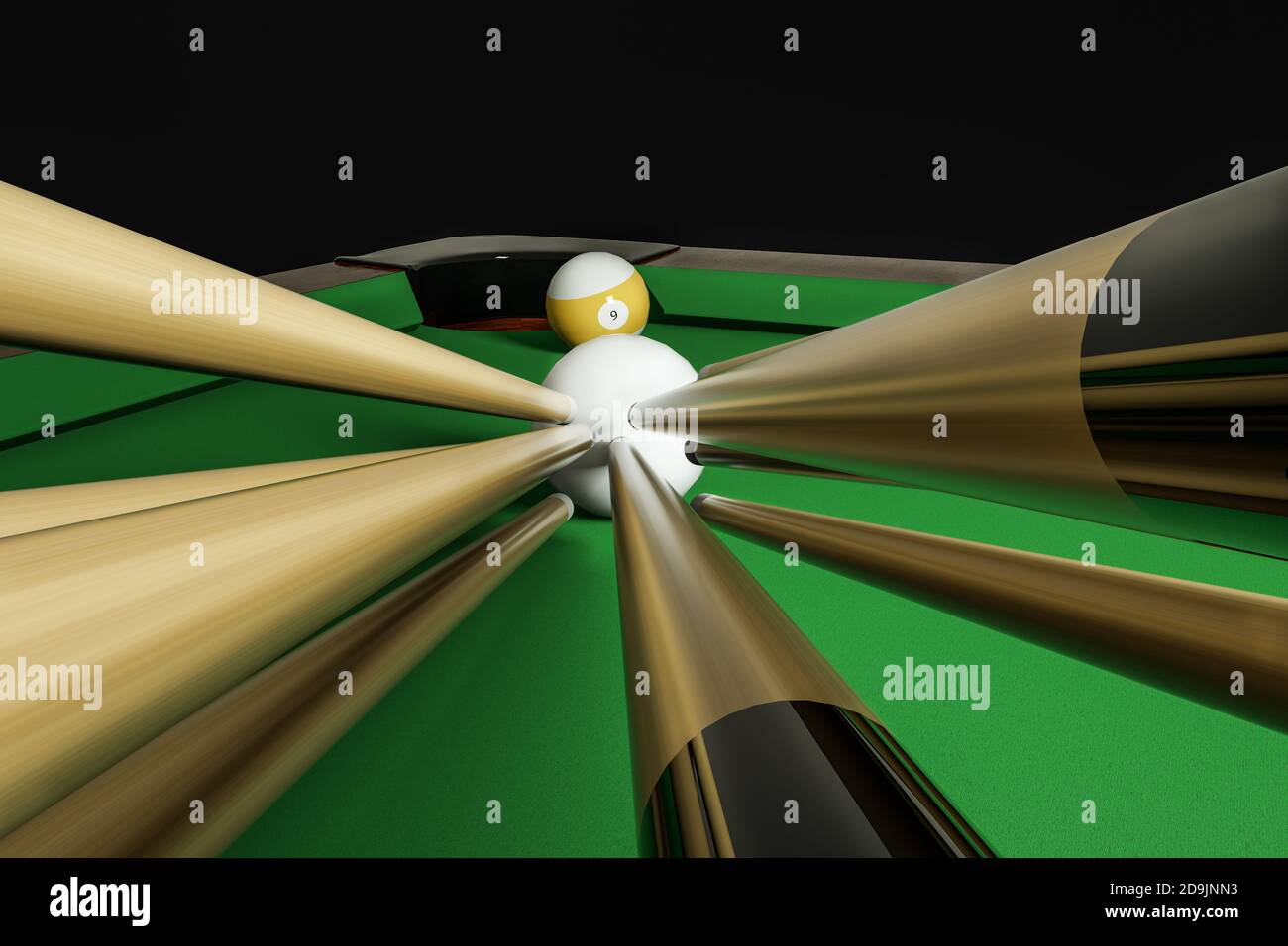 Snooker table ball hitting hi-res stock photography and images - Alamy