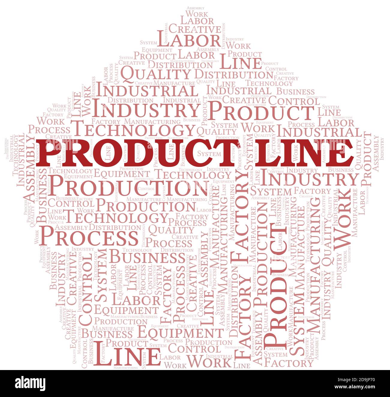 Product Line word cloud create with the text only Stock Vector Image ...
