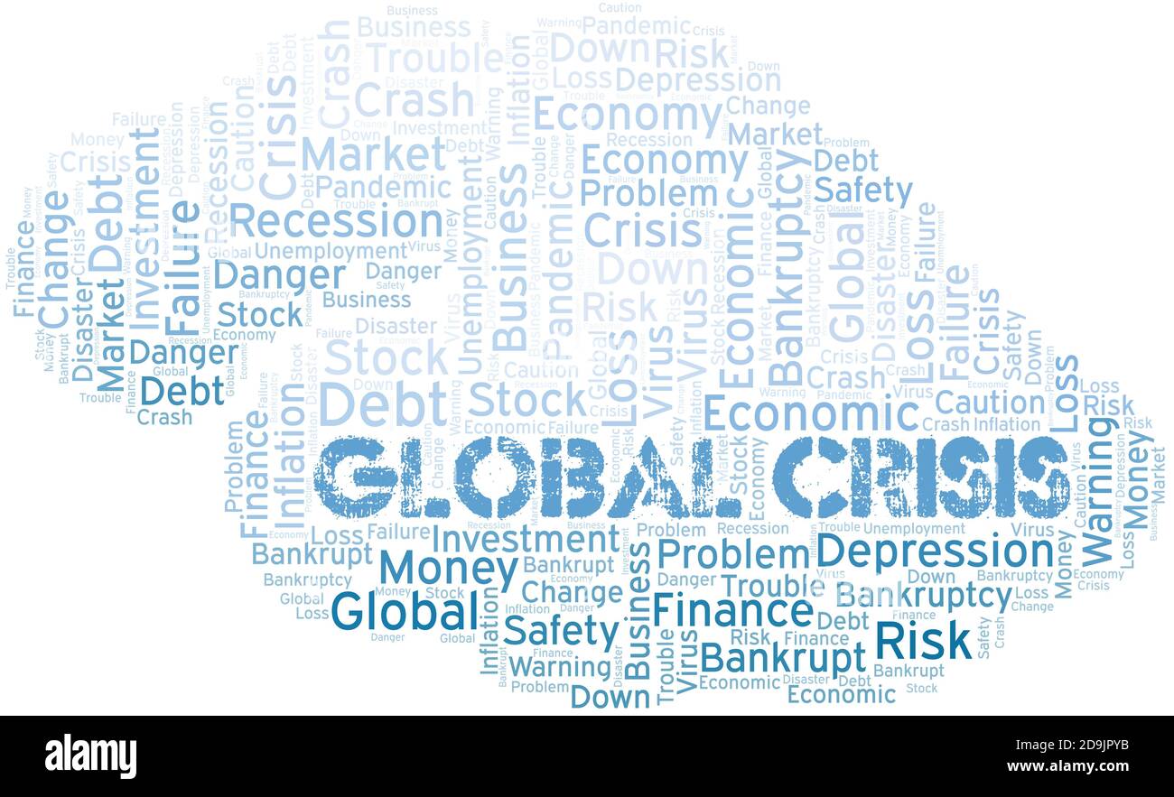 Global Crisis word cloud create with the text only Stock Vector Image ...