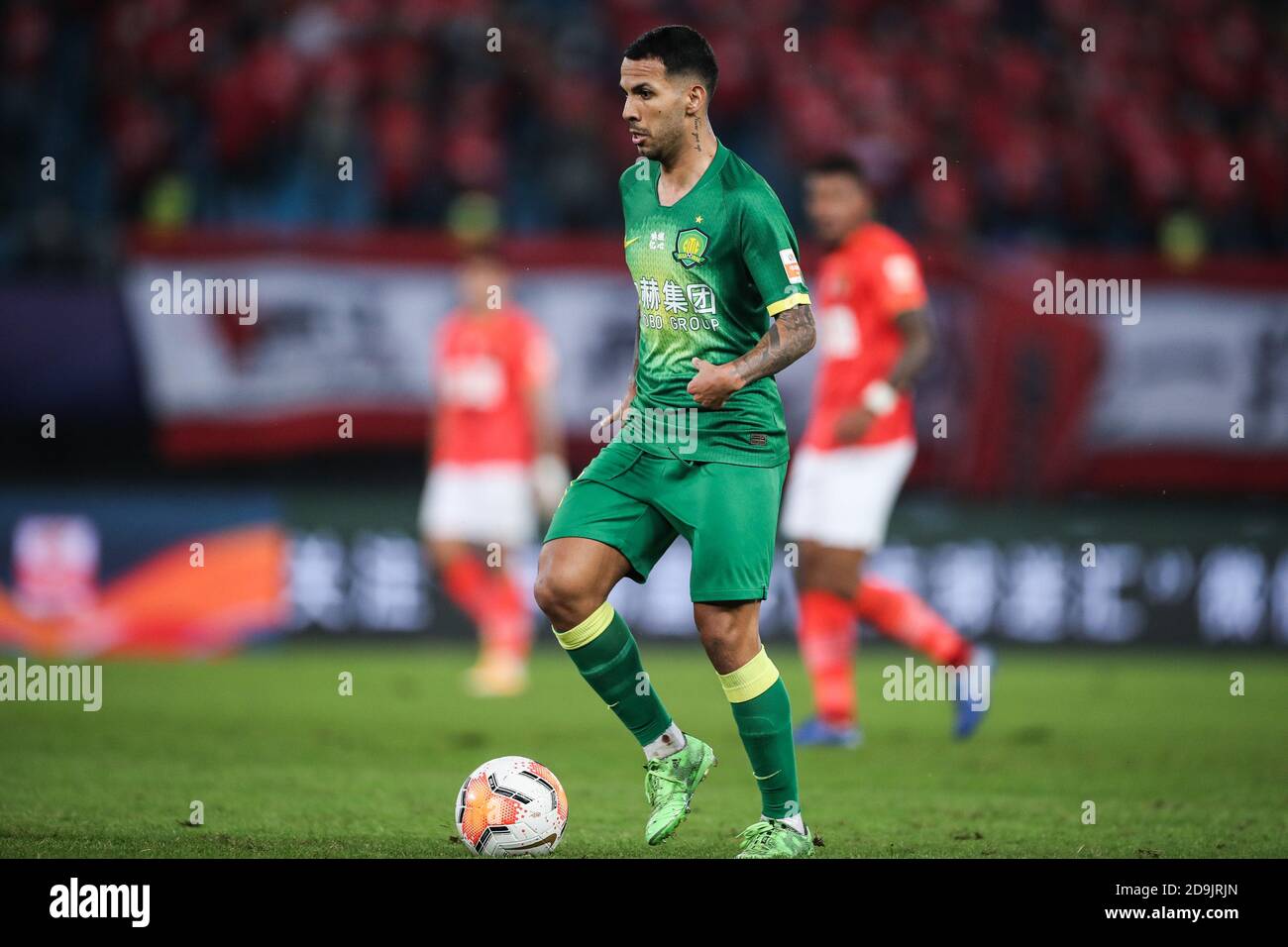 Spanish football player Jonathan Viera of Beijing Sinobo Guoan F.C ...