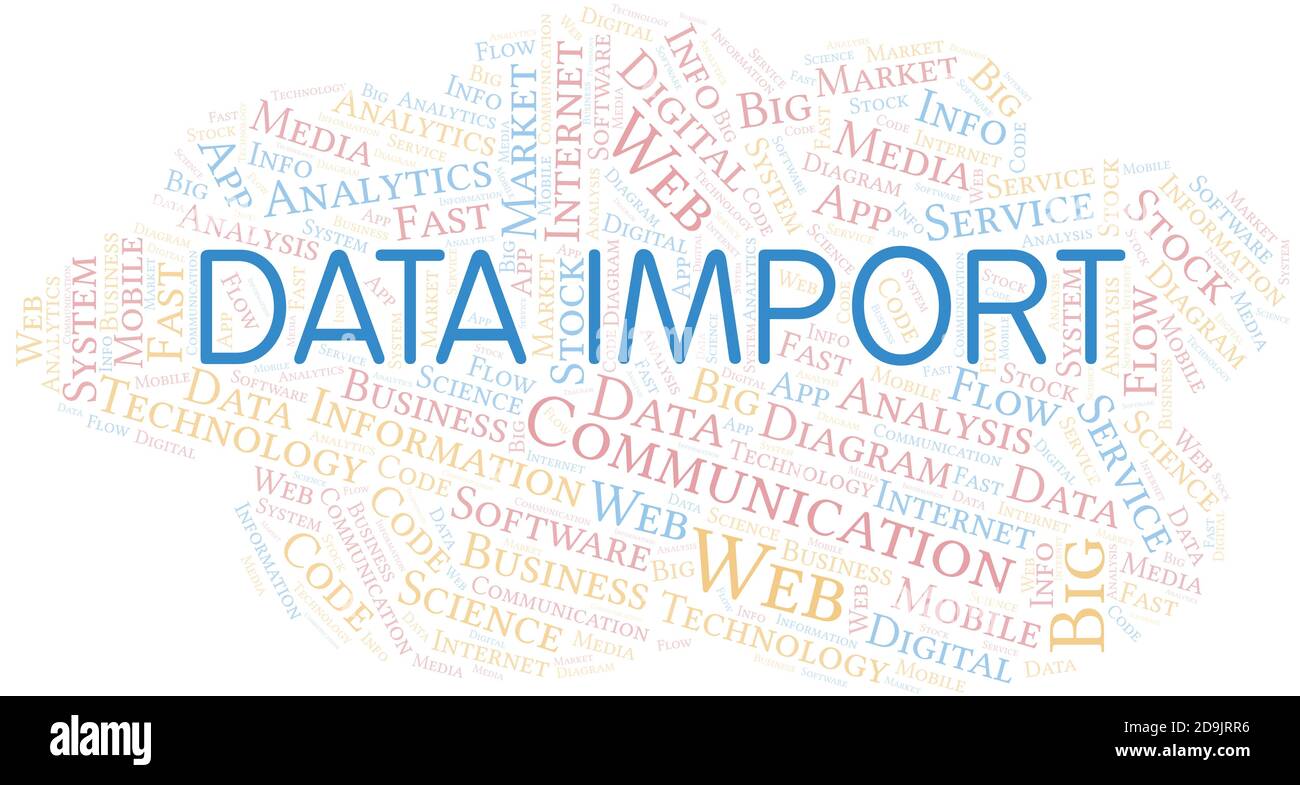 Data import Cut Out Stock Images & Pictures - Alamy