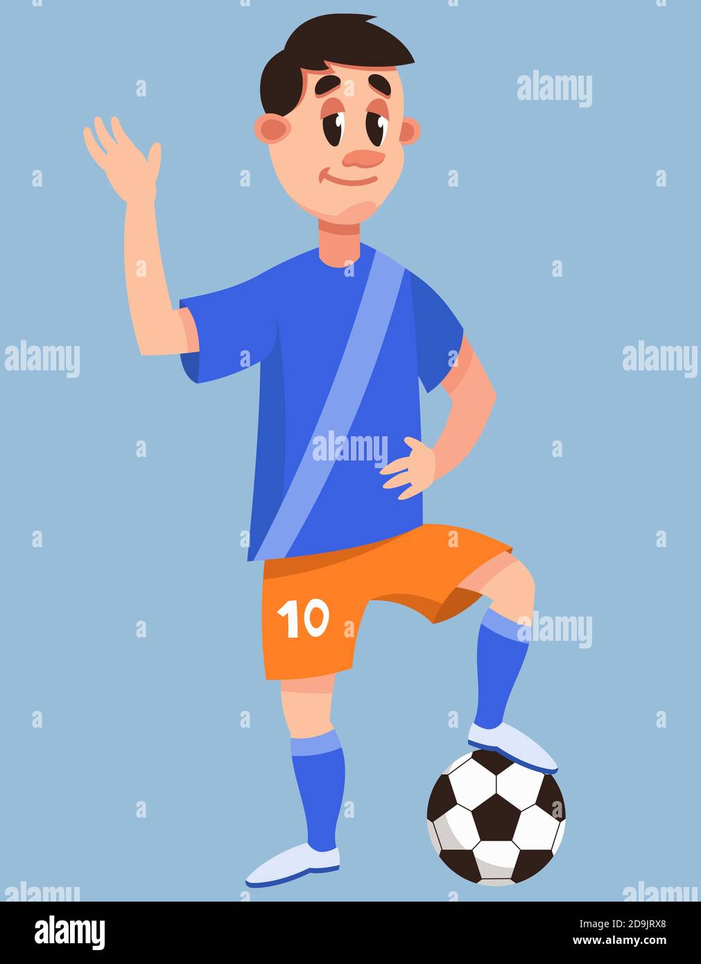 Male Cartoon Soccer Player Stock Vector Images - Alamy