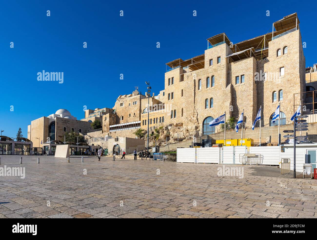 Jerusalem / Israel - 2017/10/13: Panoramic view of Jewish quarter and ...