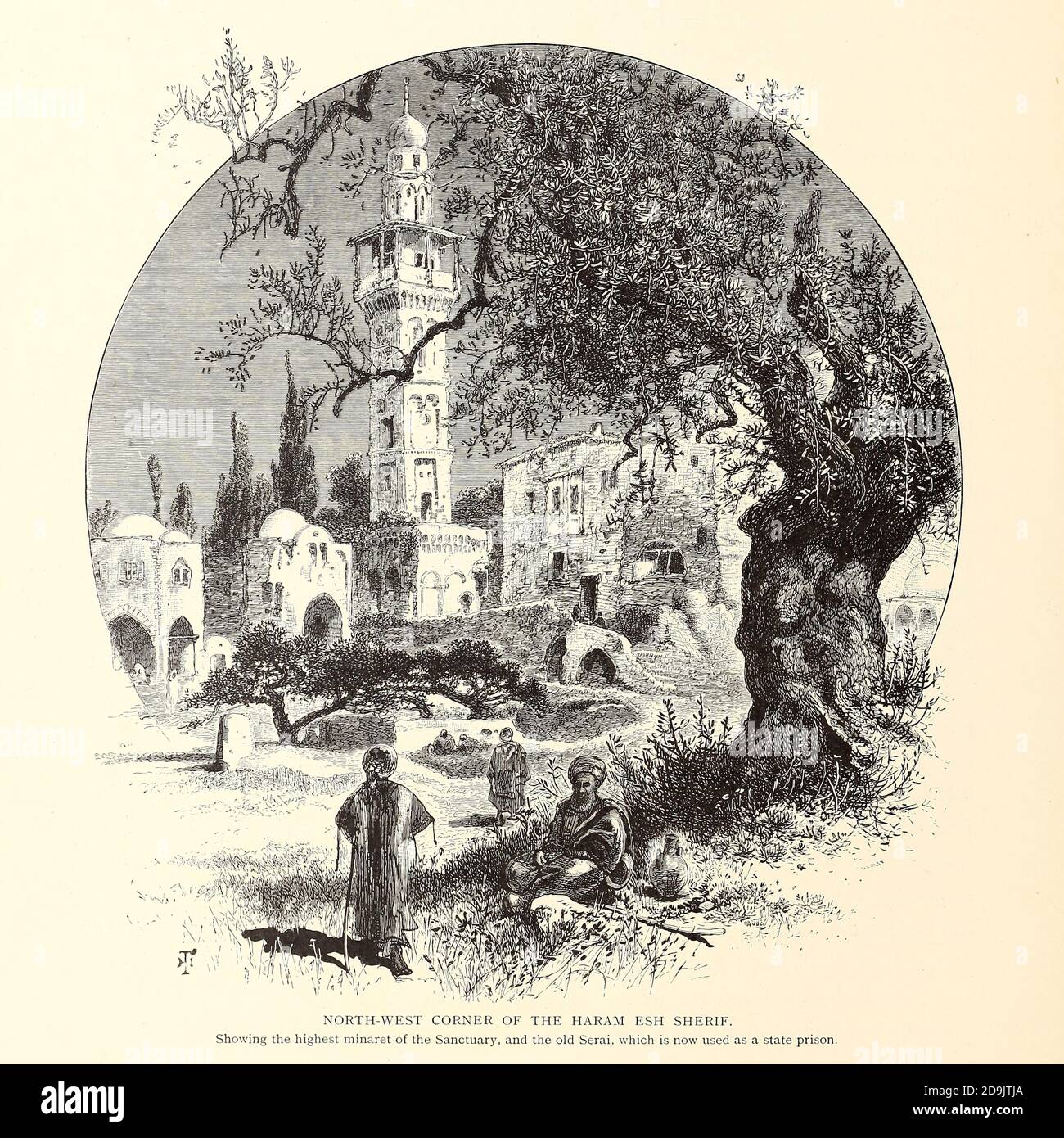 Haram Esh Sherif [Sharif], Jerusalem from the book Picturesque ...