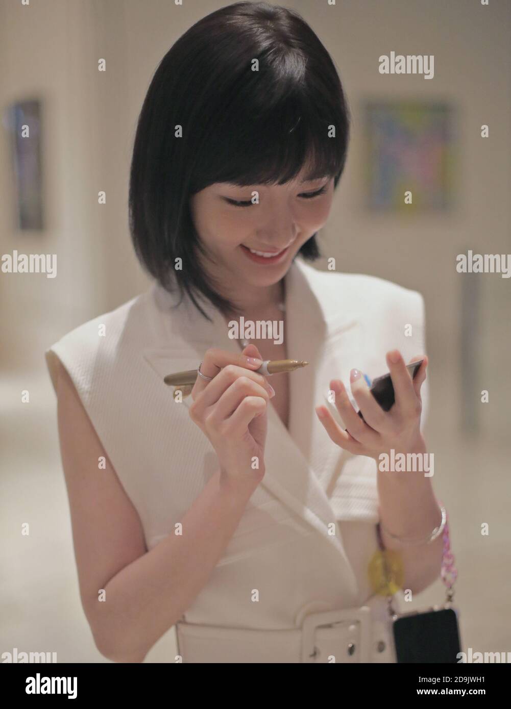 Chinese actress Mao Xiaotong, also known as Rachel Momo, arrives in a ...