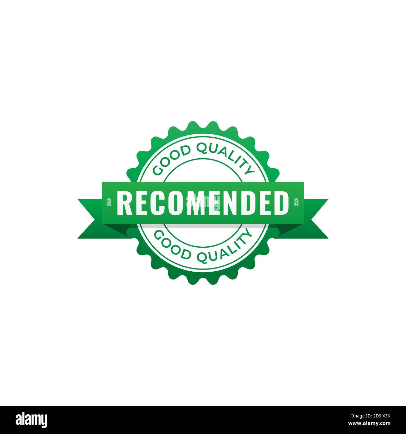 Recomended stamp vector illustration isolated on white background. Good ...