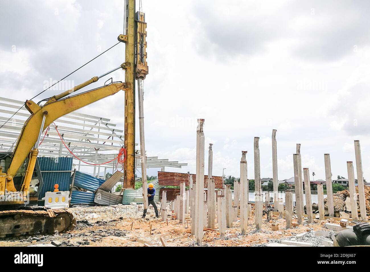 Piling machine hi-res stock photography and images - Alamy