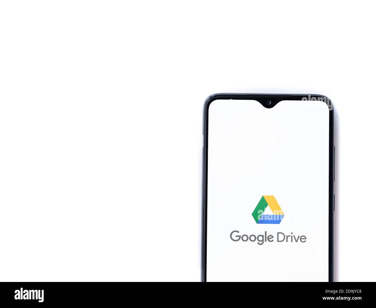 Lod, Israel - July 8, 2020: Google Drive app launch screen with logo on ...