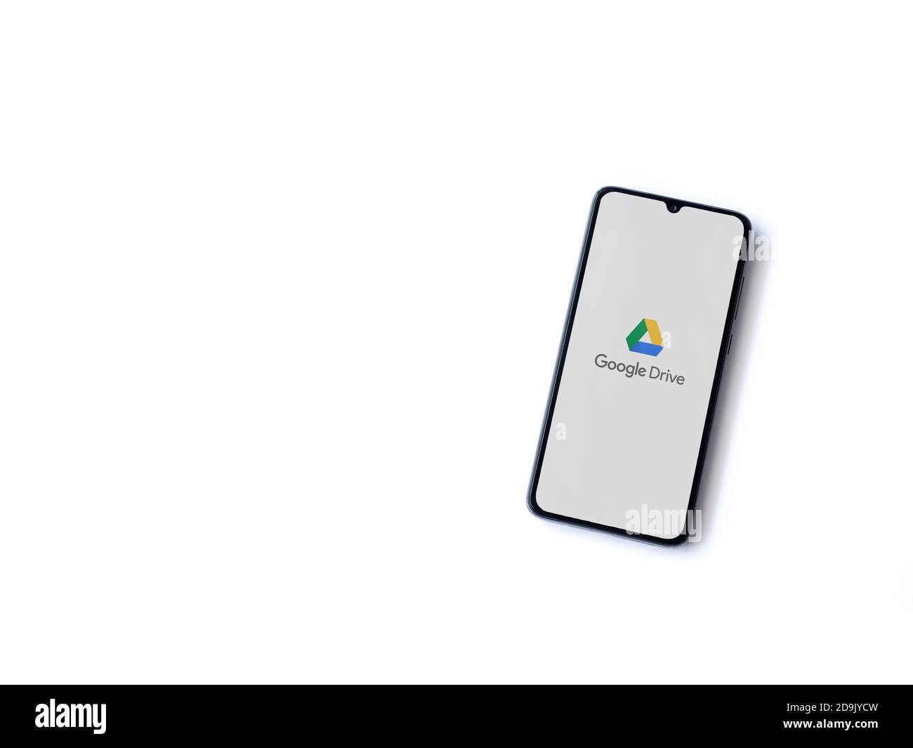 Lod, Israel - July 8, 2020: Google Drive app launch screen with logo on ...