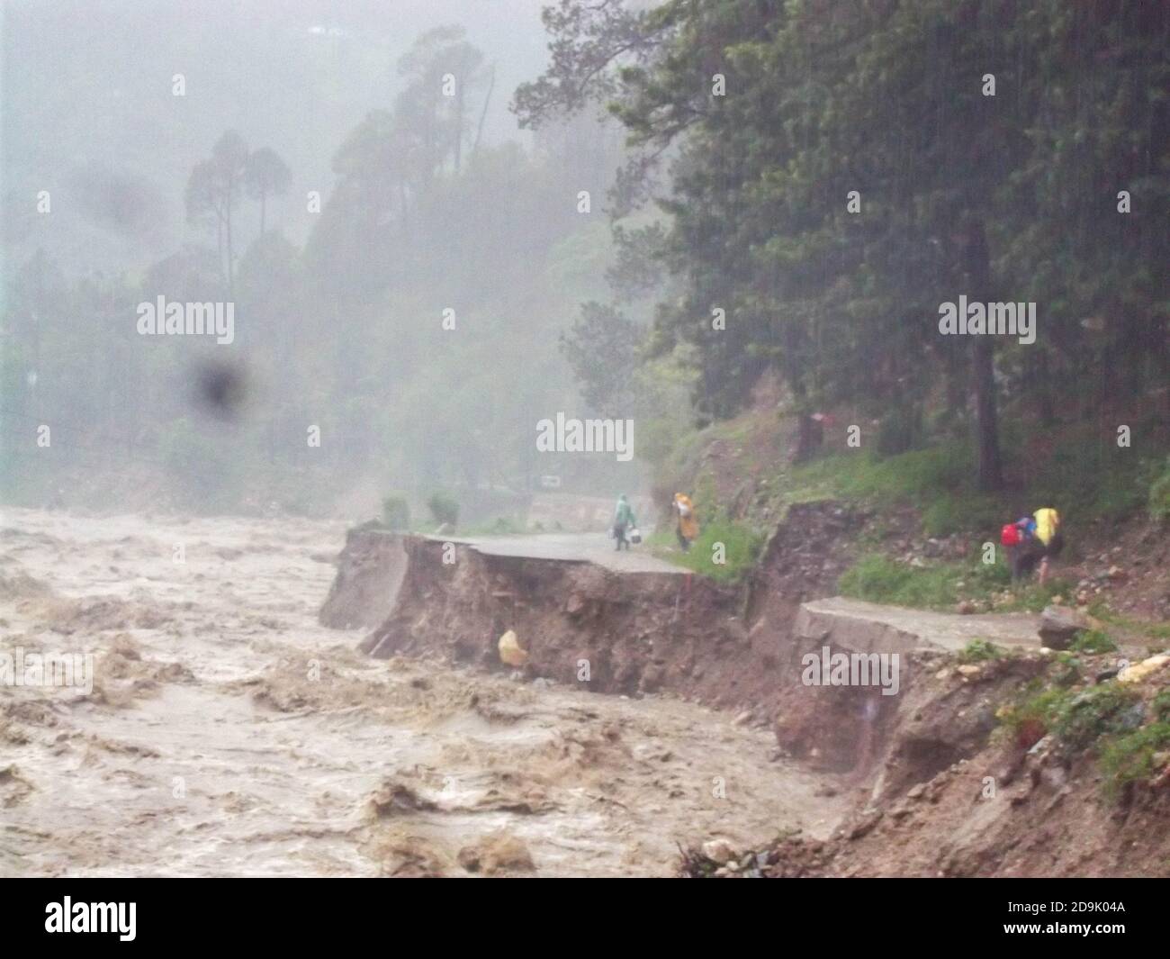 Himalayan tsunami or flood in Ganges India. The Ganges River has been ...