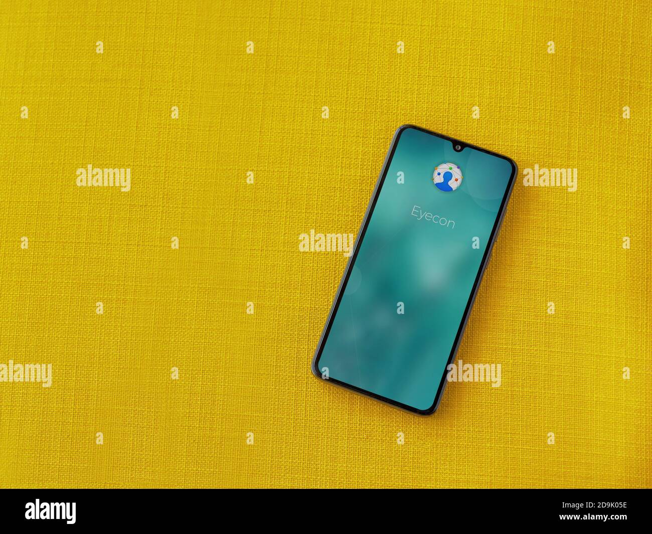 Lod, Israel - July 8, 2020: Eyecon app launch screen with logo on the ...