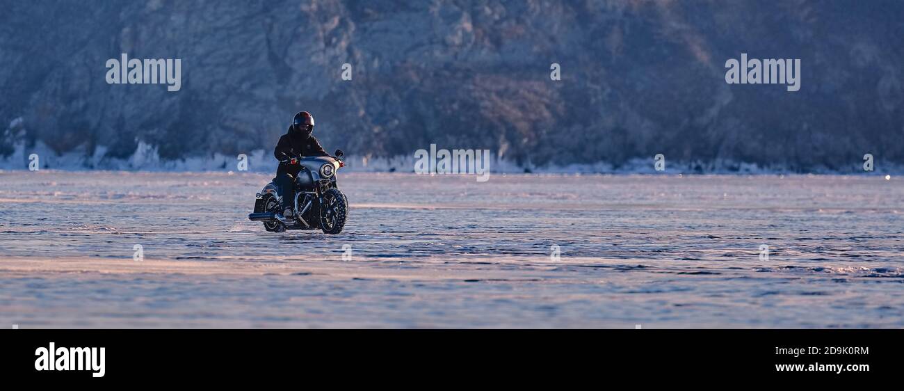 Lake baikal winter bike hi-res stock photography and images - Alamy