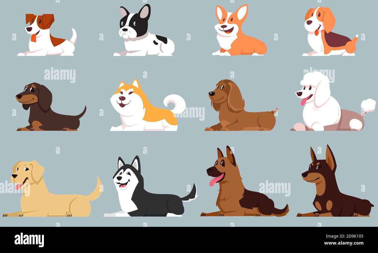 Of different breeds Stock Vector Images - Alamy