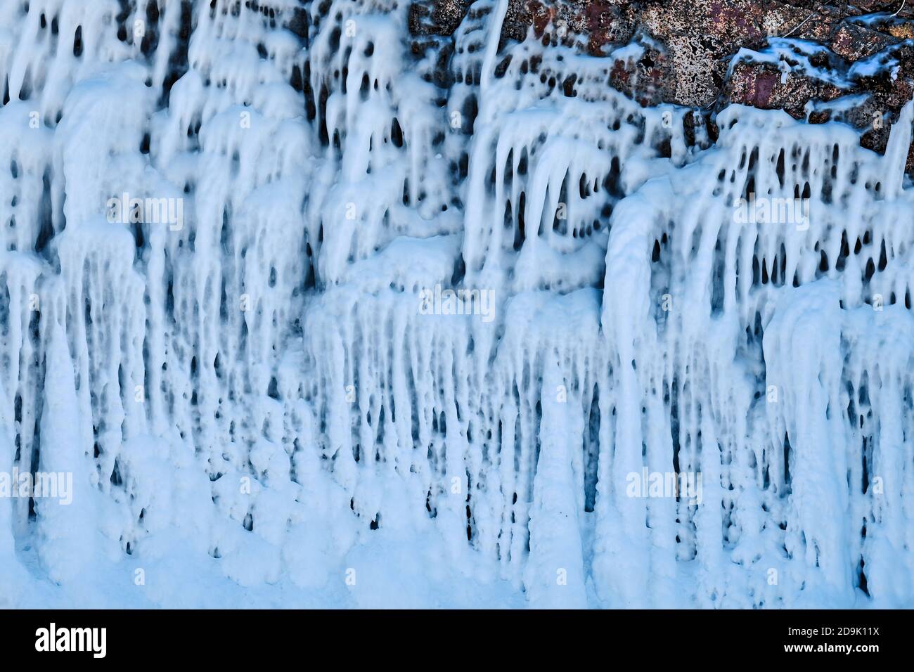 Ice formations. Forms of frozen water Stock Photo - Alamy
