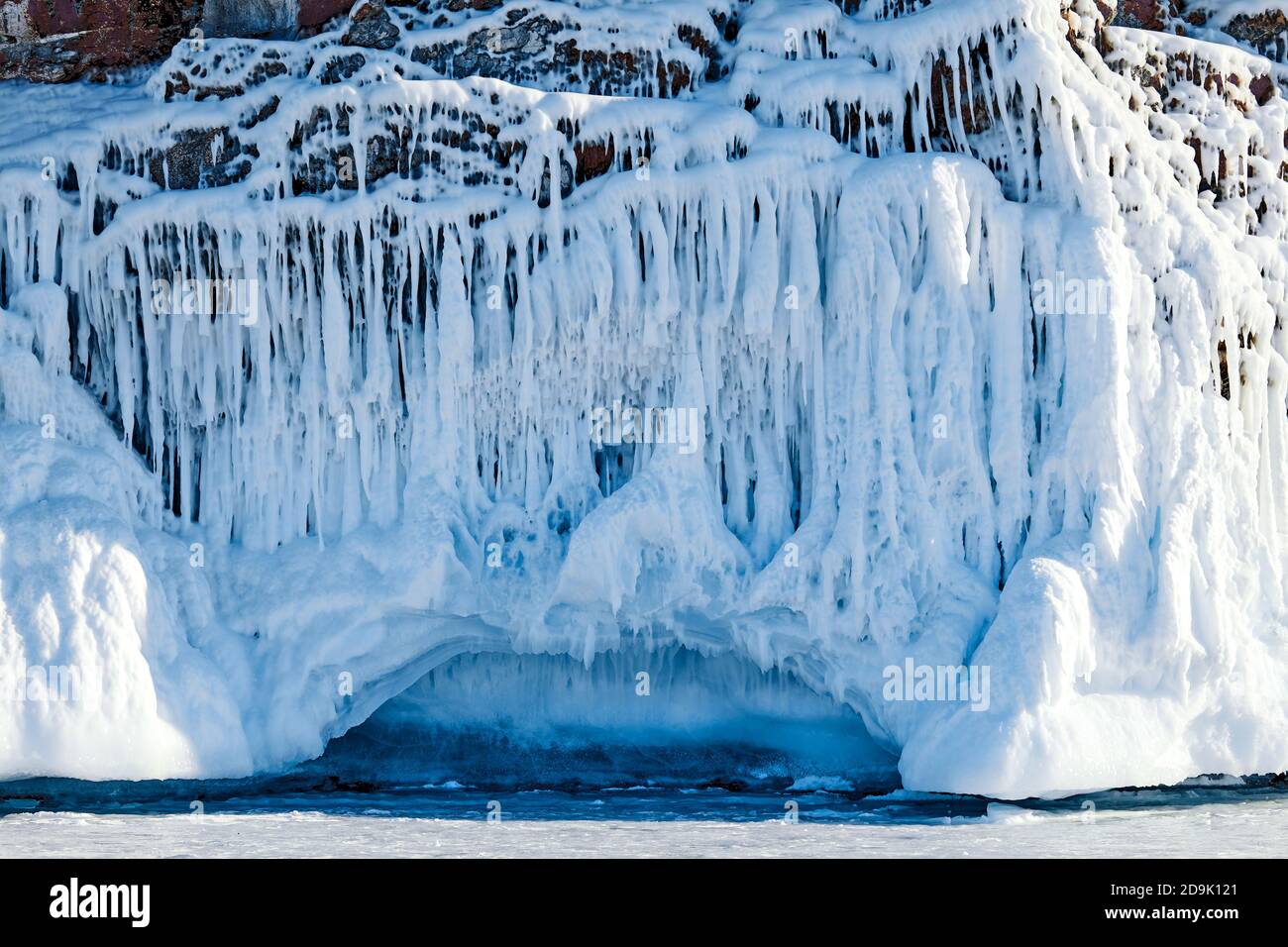 Ice formations. Forms of frozen water Stock Photo - Alamy