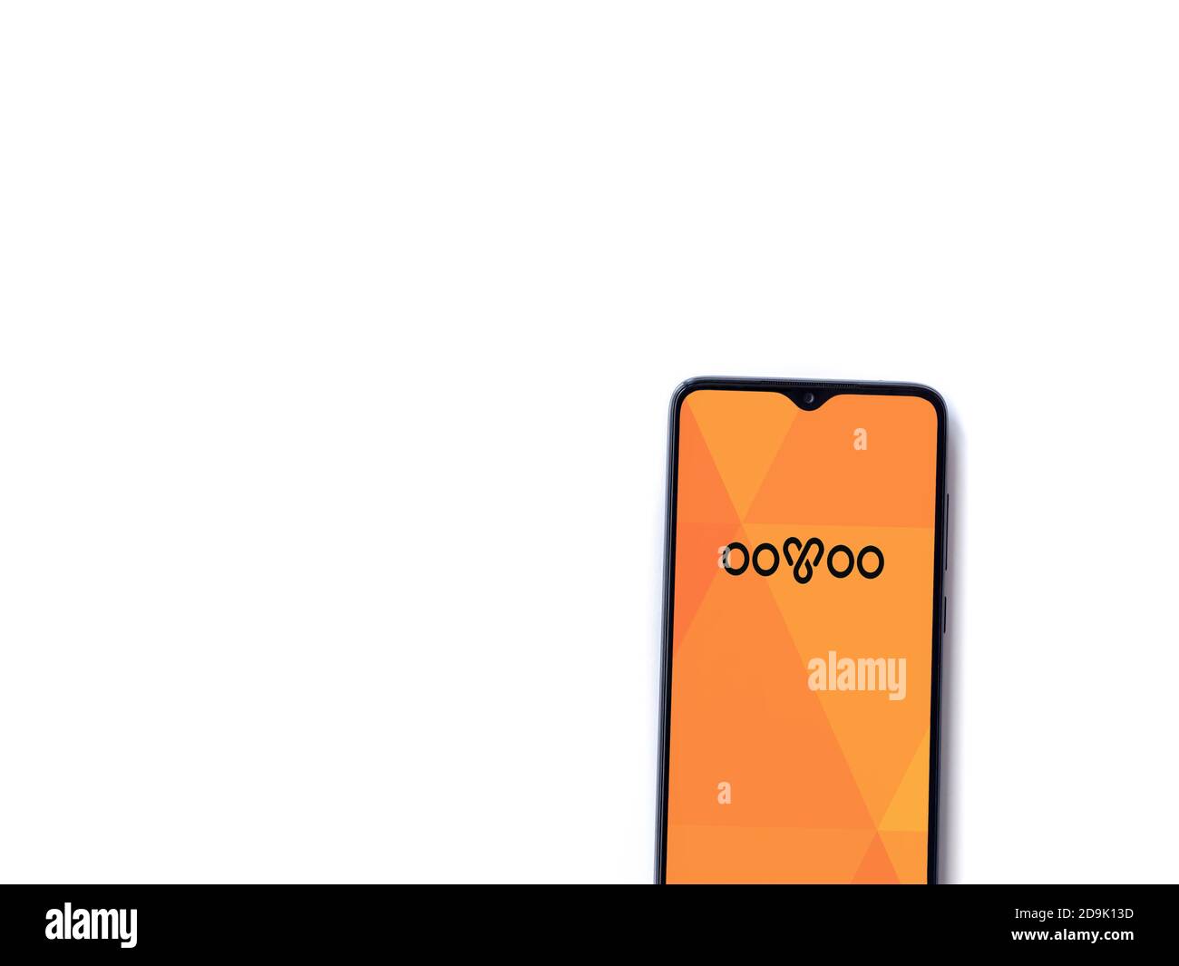 Lod, Israel - July 8, 2020: ooVoo app launch screen with logo on the ...