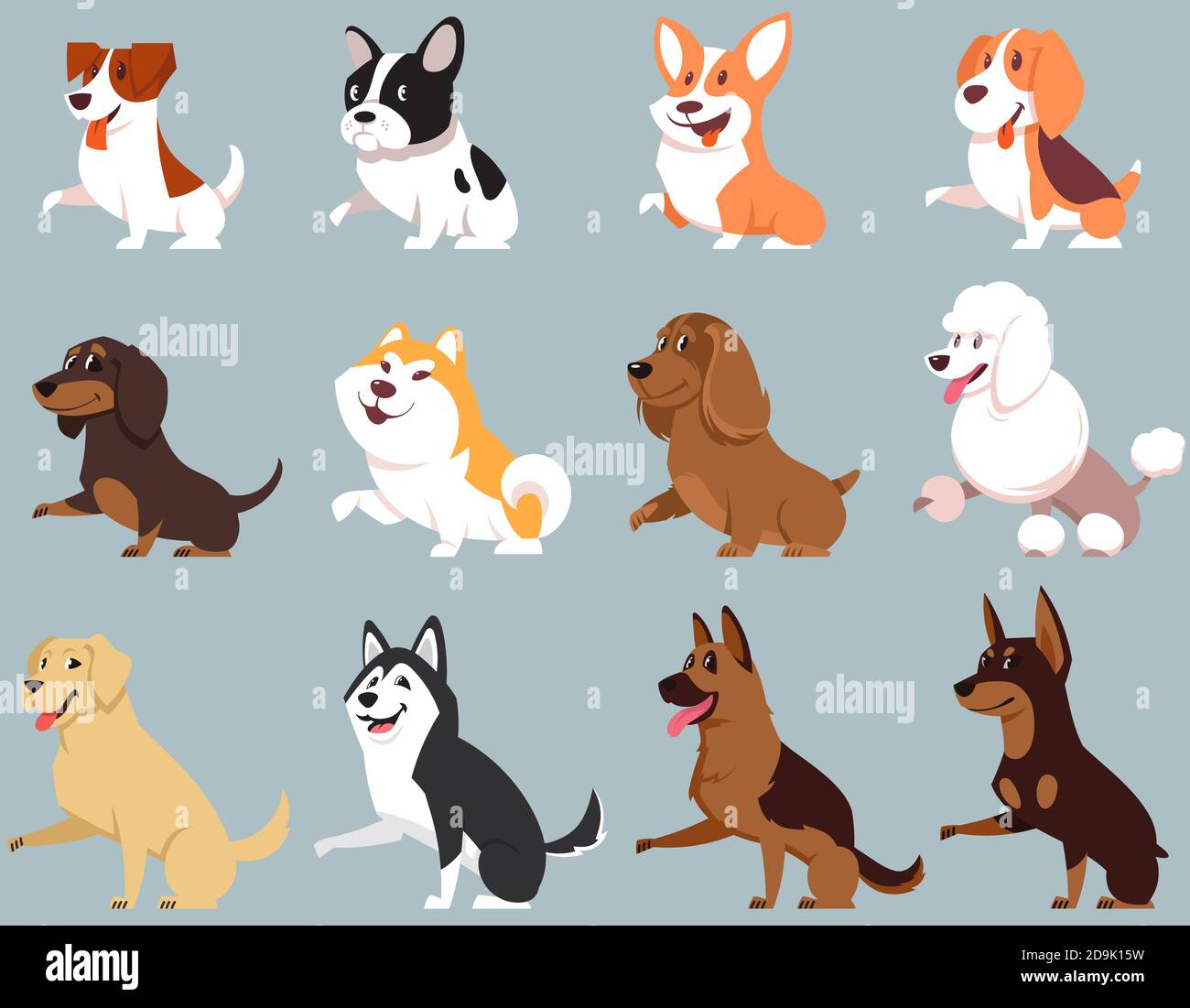 Of different breeds Stock Vector Images - Alamy