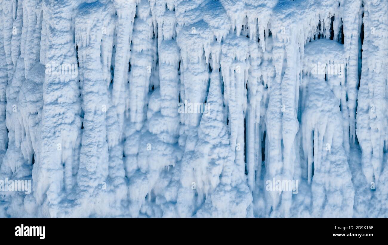Ice formations. Forms of frozen water Stock Photo - Alamy