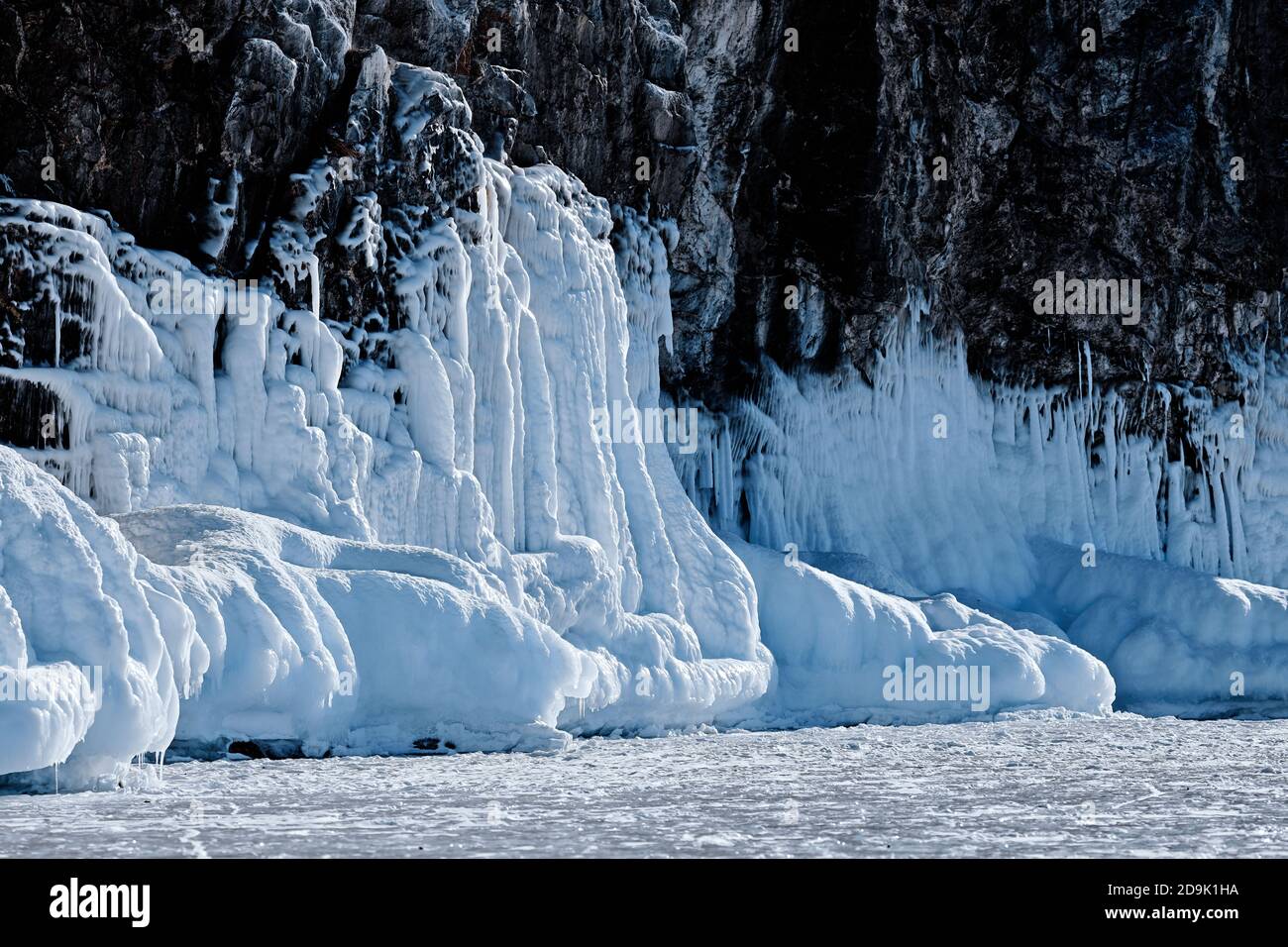 Ice formations. Forms of frozen water Stock Photo - Alamy
