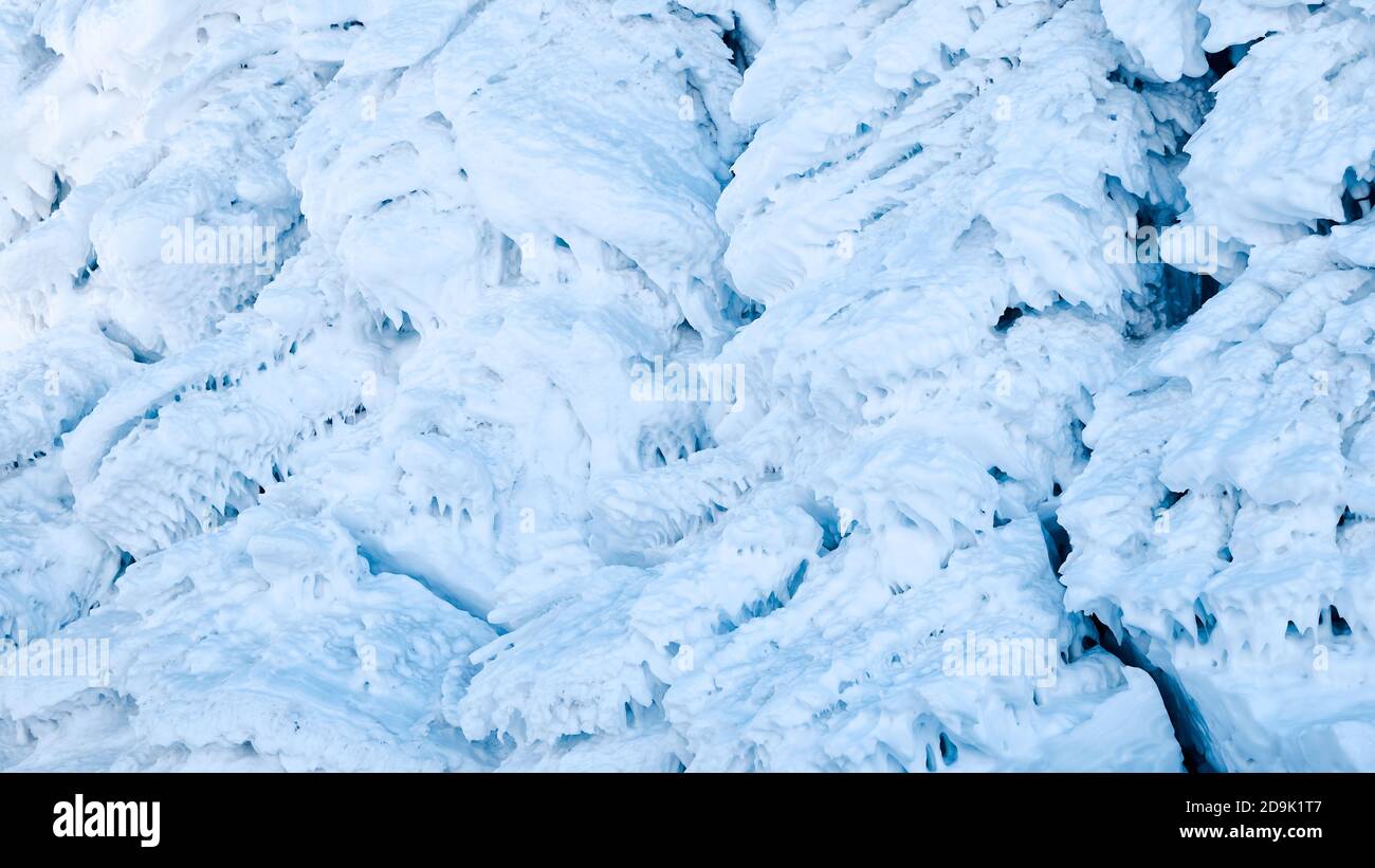 Ice formations. Forms of frozen water Stock Photo - Alamy