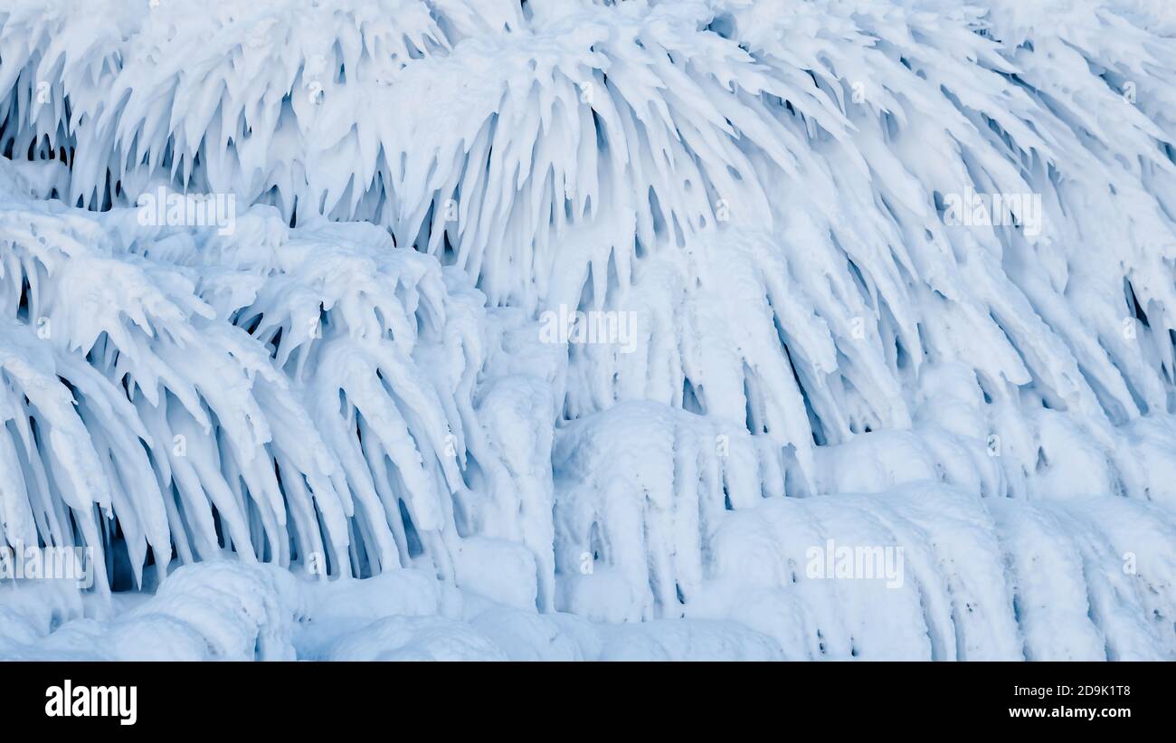 Ice formations. Forms of frozen water Stock Photo - Alamy