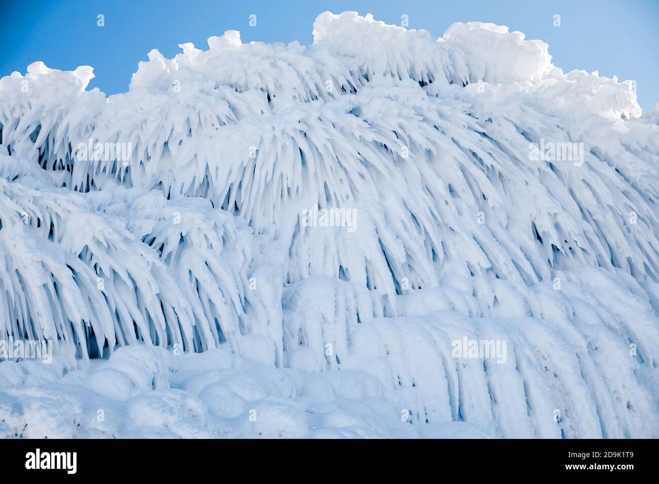 Ice formations. Forms of frozen water Stock Photo - Alamy
