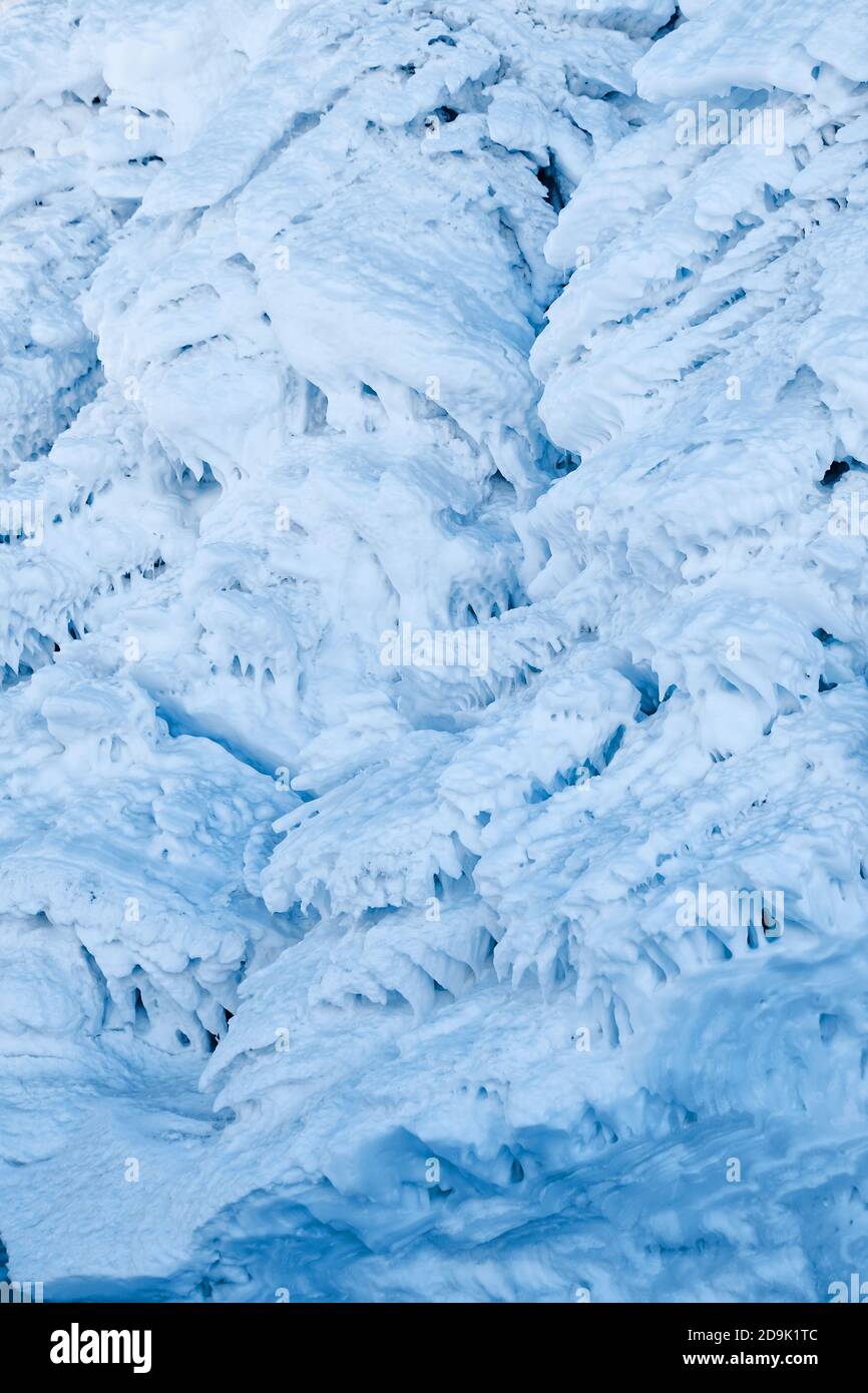Ice formations. Forms of frozen water Stock Photo - Alamy