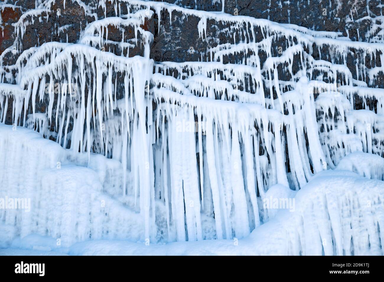 Ice formations. Forms of frozen water Stock Photo - Alamy