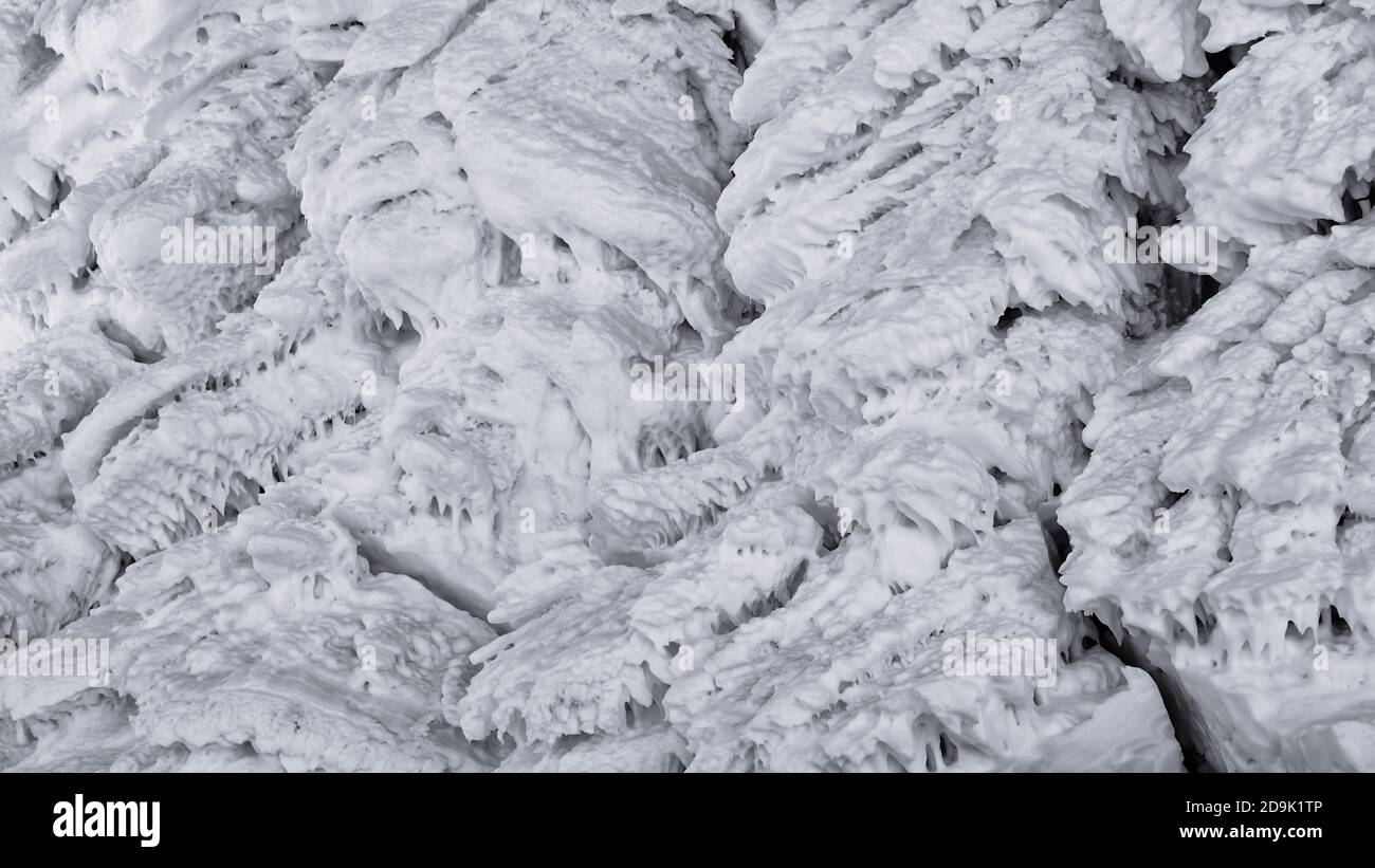 Ice formations. Forms of frozen water Stock Photo - Alamy