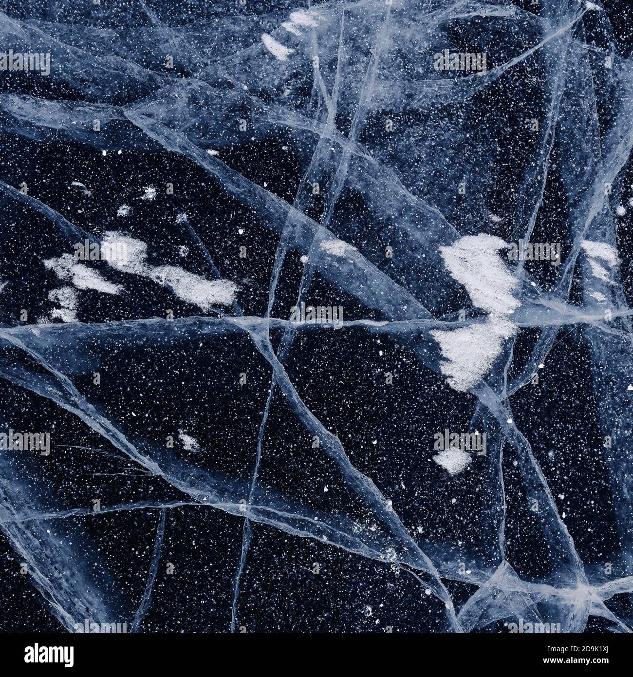 Texture of ice of Baikal lake in Siberia. blue lake ice Stock Photo - Alamy