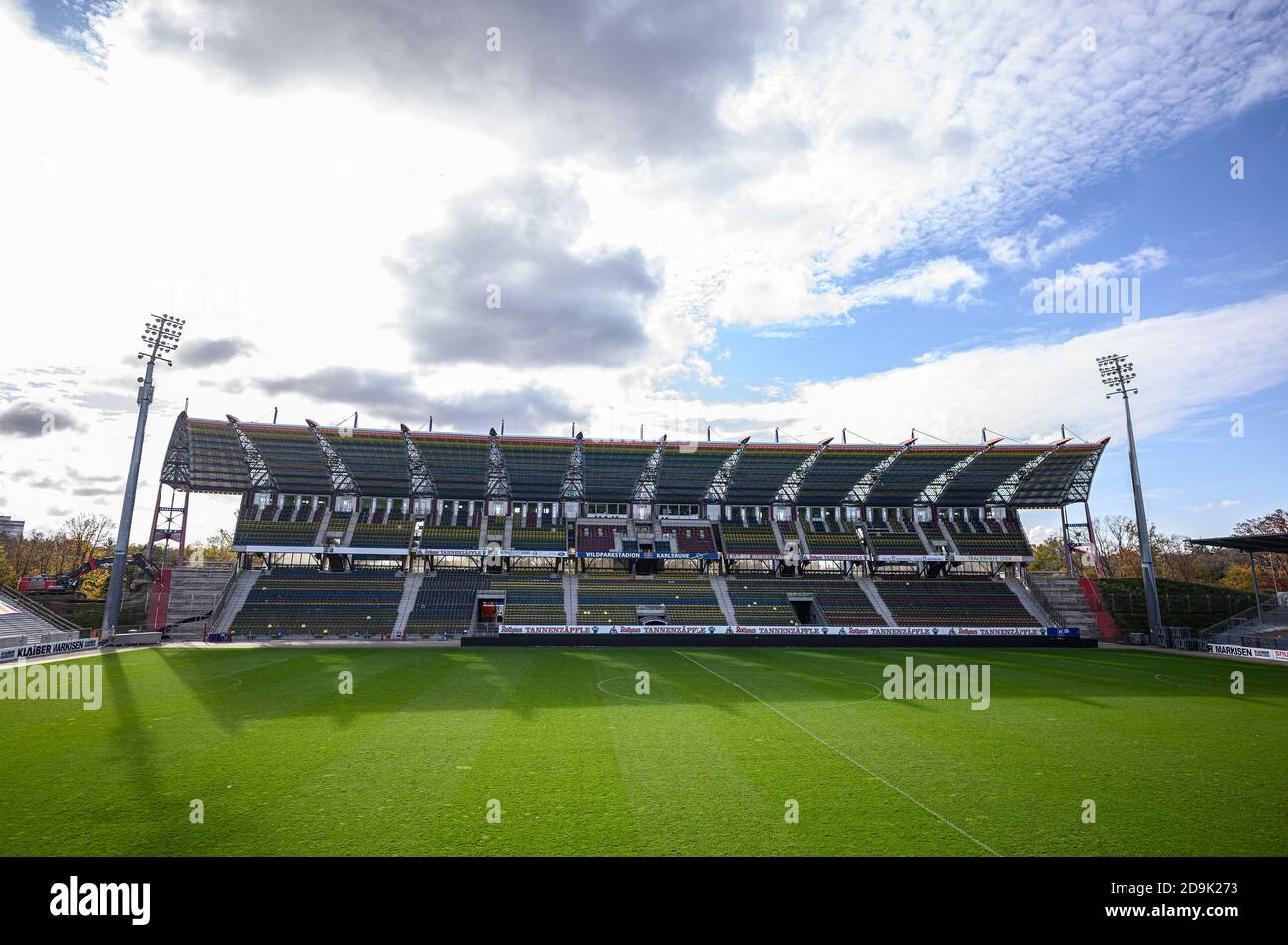 Karlsruhe, Deutschland. 04th Nov, 2020. The old grandstand. GES ...