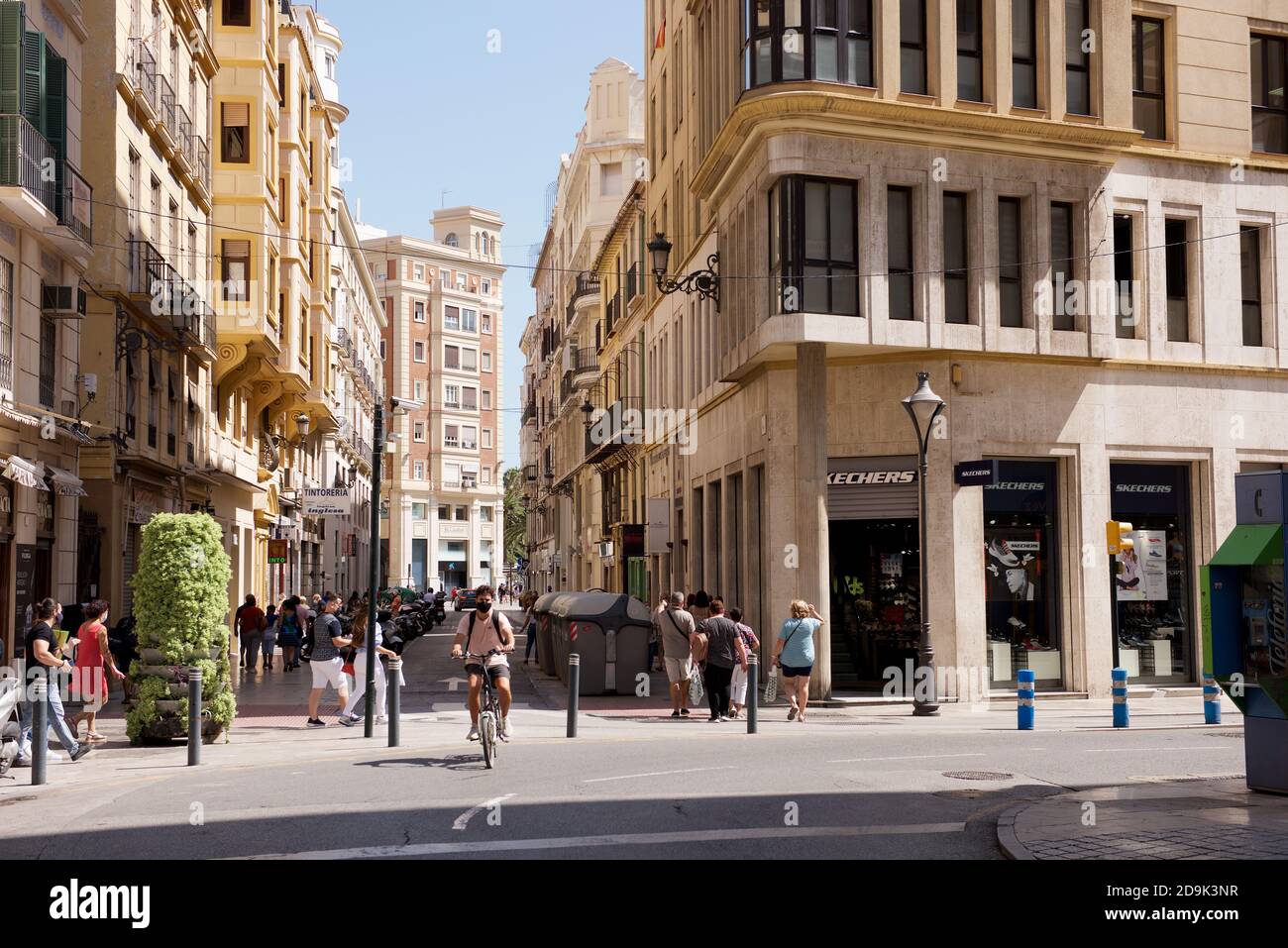 Malaga city centre Stock Photo - Alamy